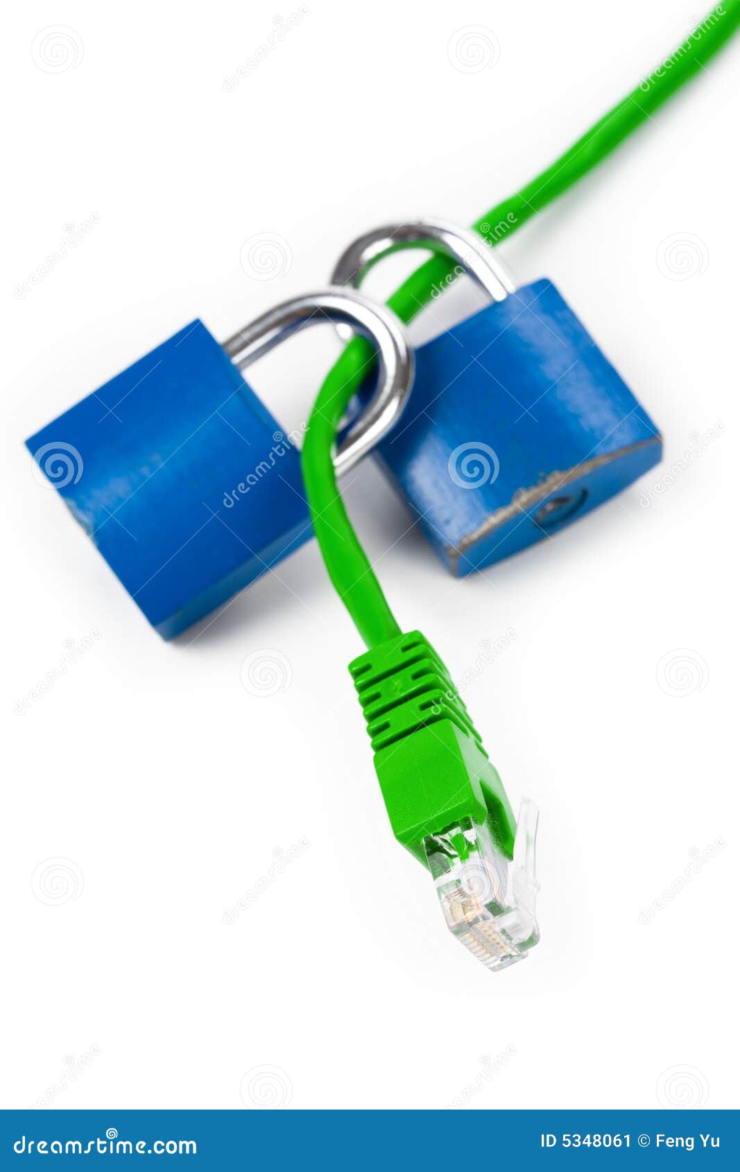 Lock and network cable stock image. Image of firewall - 5348061