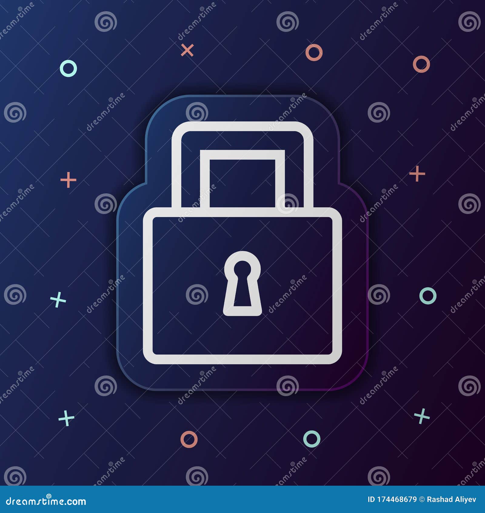 Lock Nolan Button Icon Simple Thin Line Outline Vector Of Web Icons For Ui And Ux Website Or