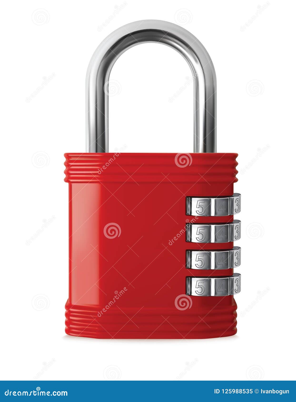 Lock with Numeric Code. Realistic Vector Stock Vector - Illustration of ... Lock with Numeric Code. Realistic Vector Stock Vector - Illustration of ...