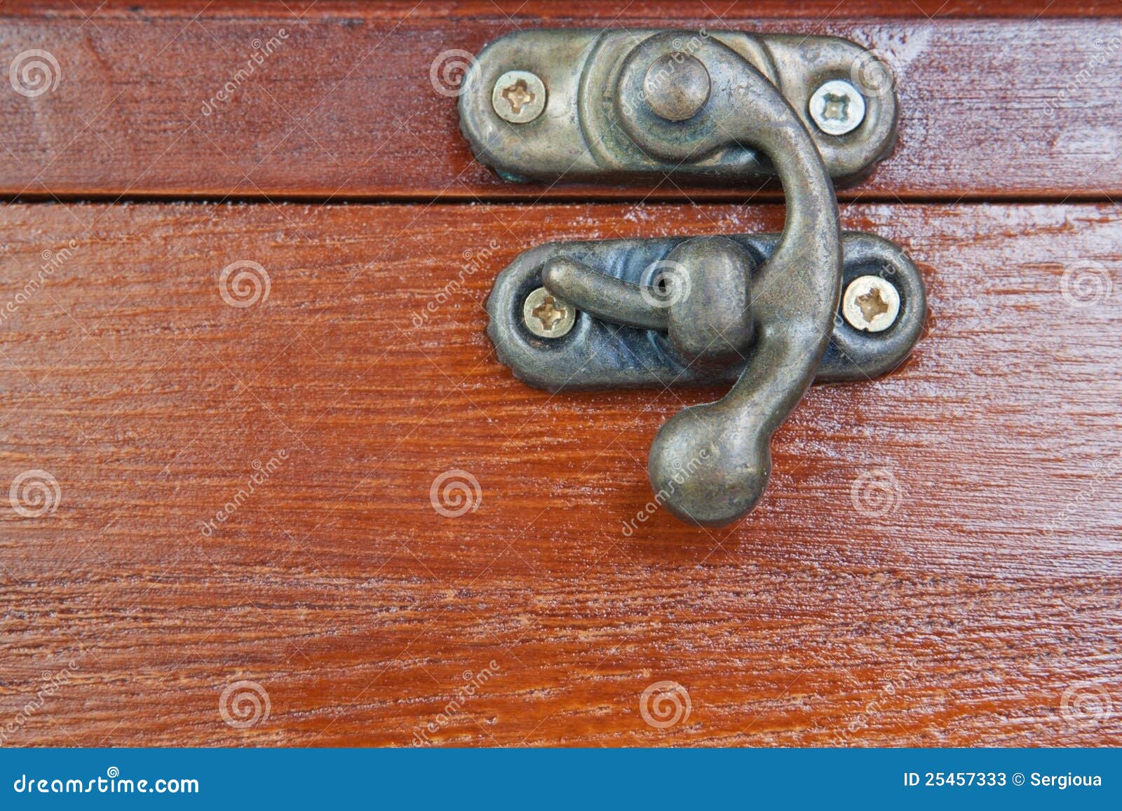Lock of the Old Decorative Casket Stock Image - Image of crate, lock ...