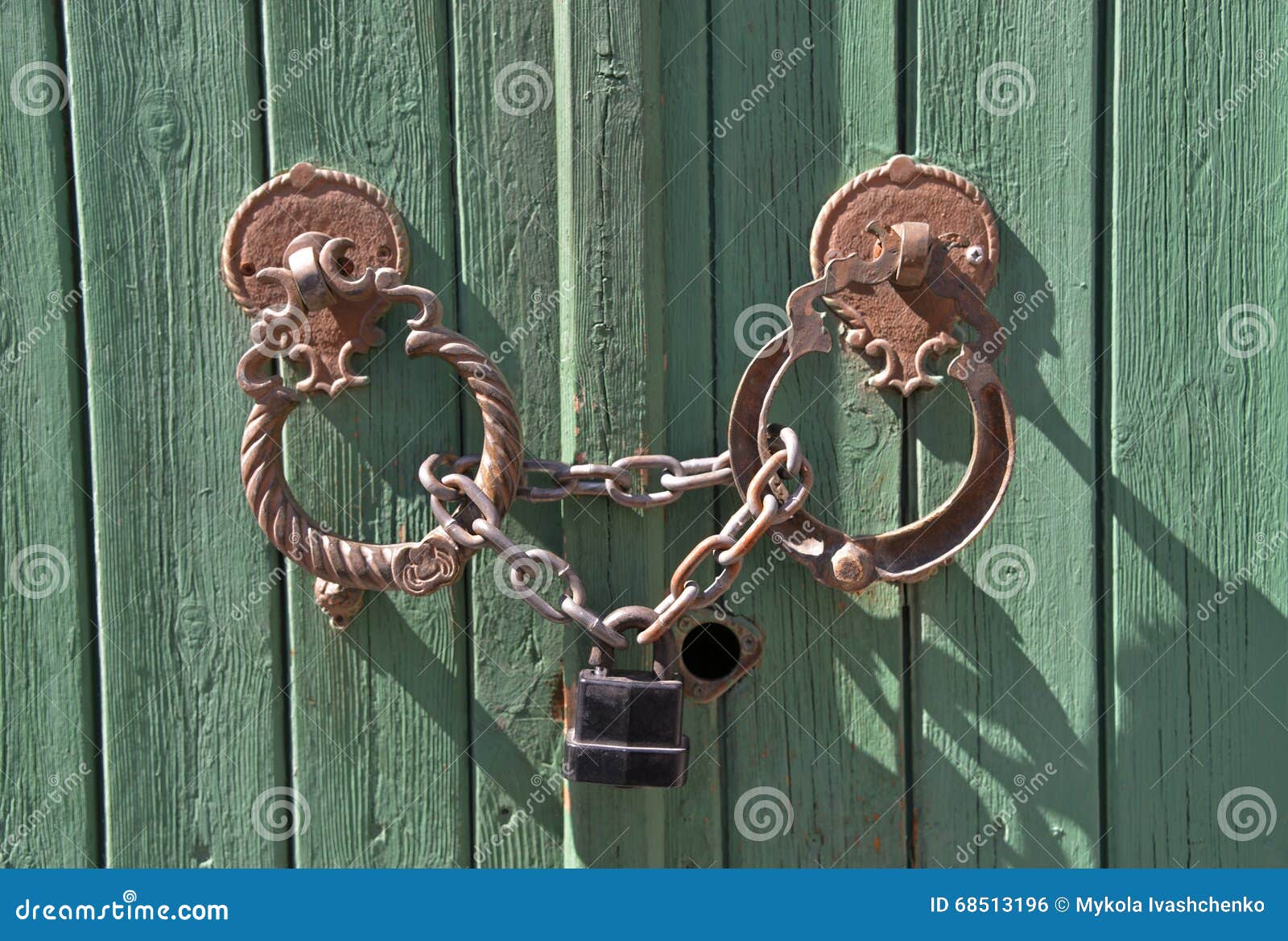 Lock old door stock photo. Image of vintage, front, wooden - 68513196