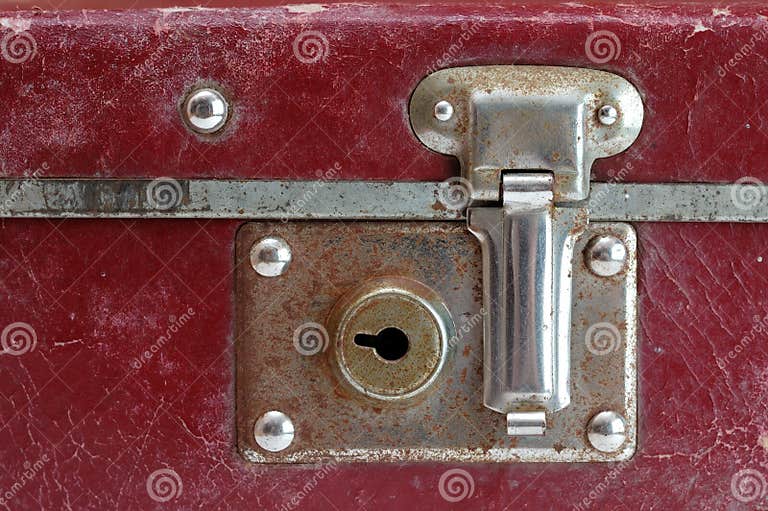 Lock on old suitcase stock image. Image of vintage, lock - 17443135