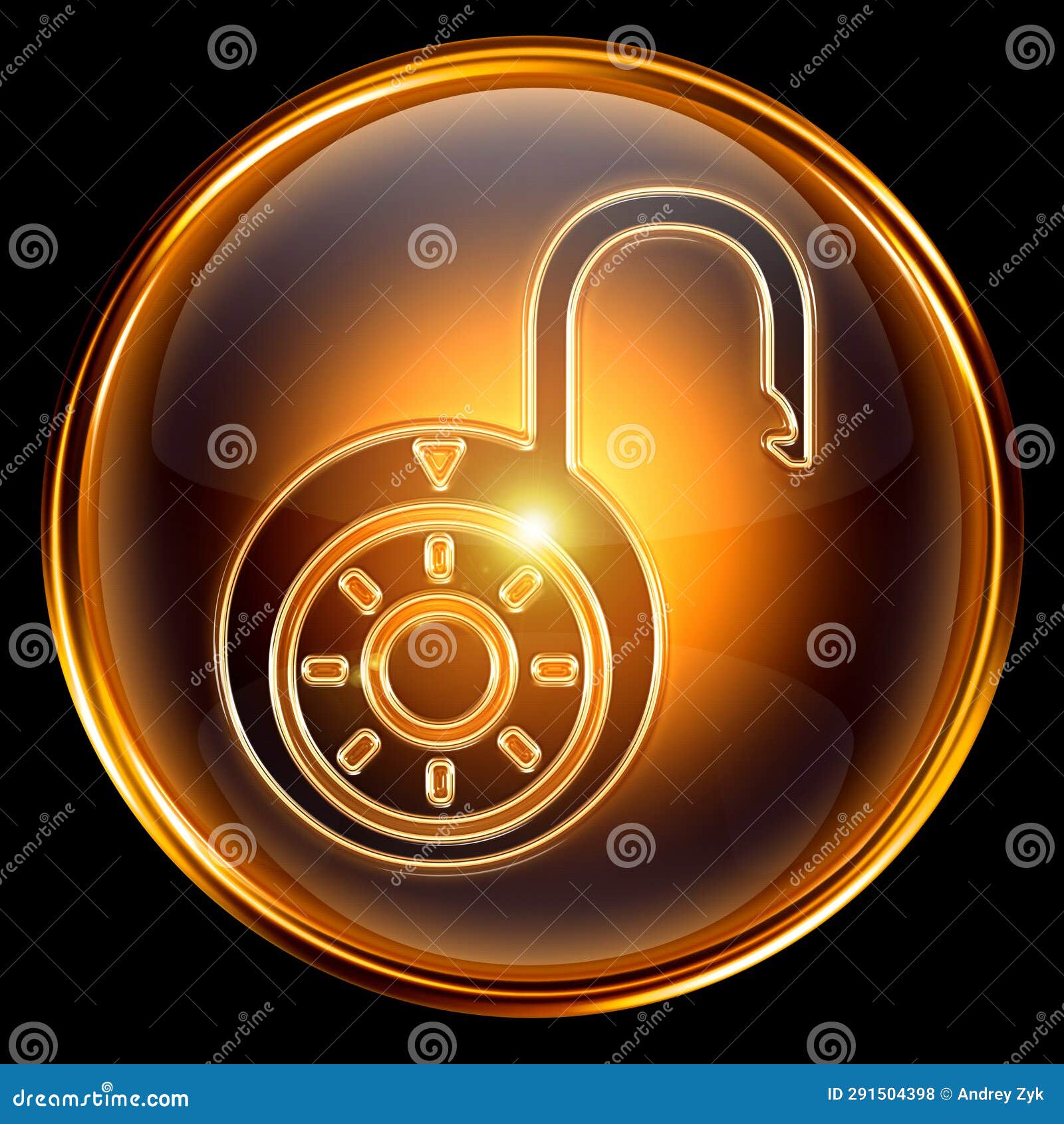 Lock Open And Lock Closed Isolated On White Background. Concept ...