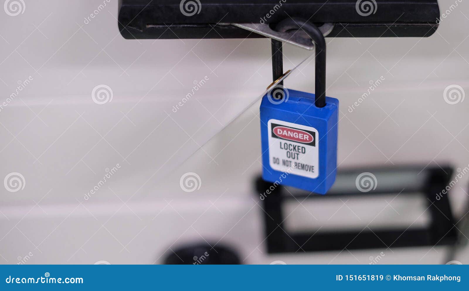 Lock Out for Electrical Maintenance Stock Image - Image of lock, keys ...