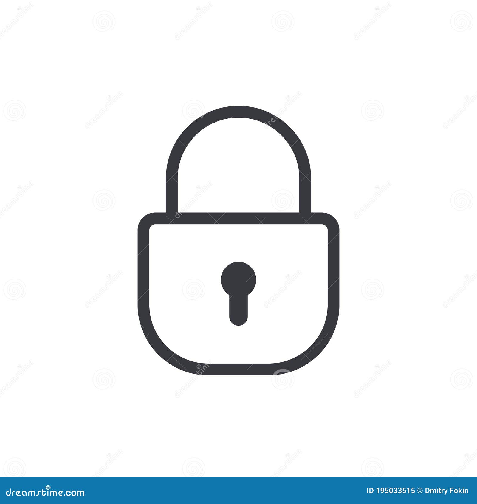 Lock Outline Icon Stock Illustrations – 70,341 Lock Outline Icon Stock ...