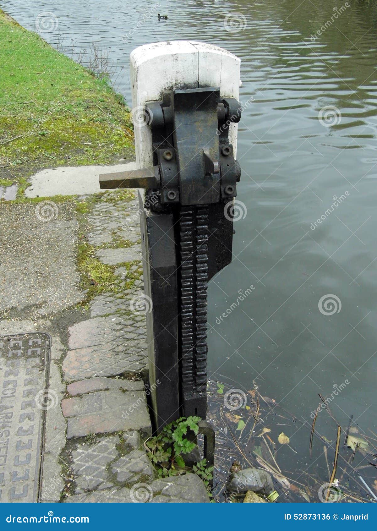 Lock paddle stock photo. Image of waterway, holiday, towpath - 52873136
