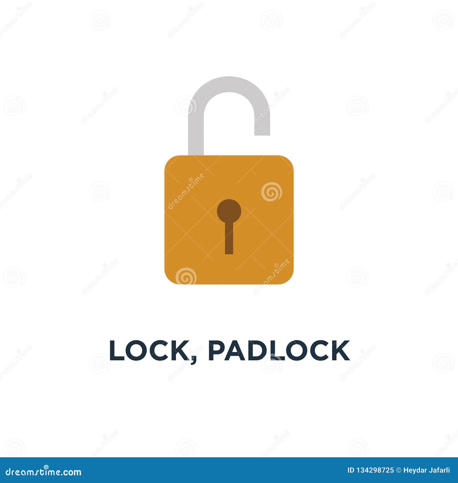 Lock, Padlock Icon. Security, Lock Sign Concept Symbol Design, P Stock ...
