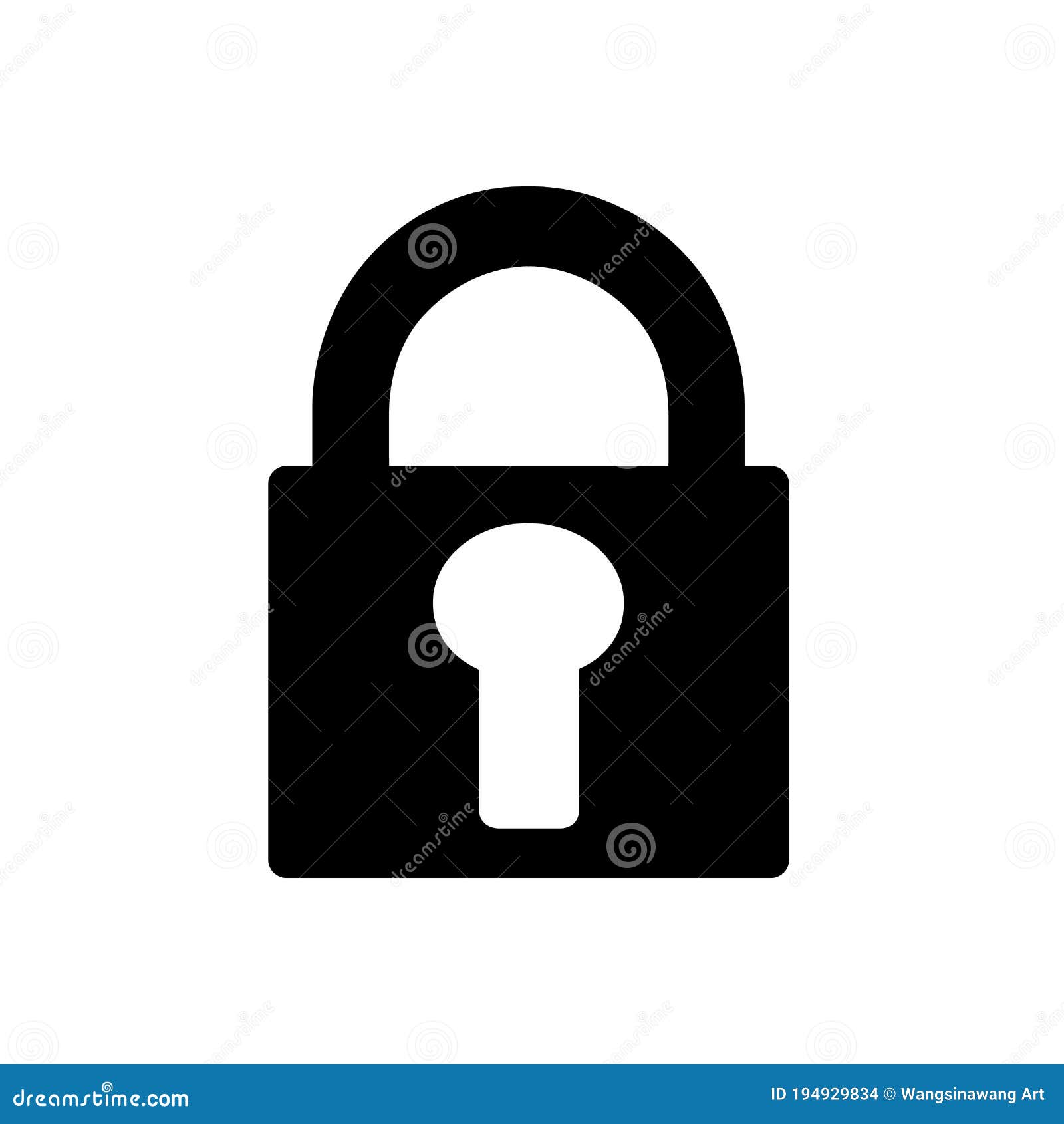 Padlock With Keyhole Icon In Personal Data Security Represents Cyber ...
