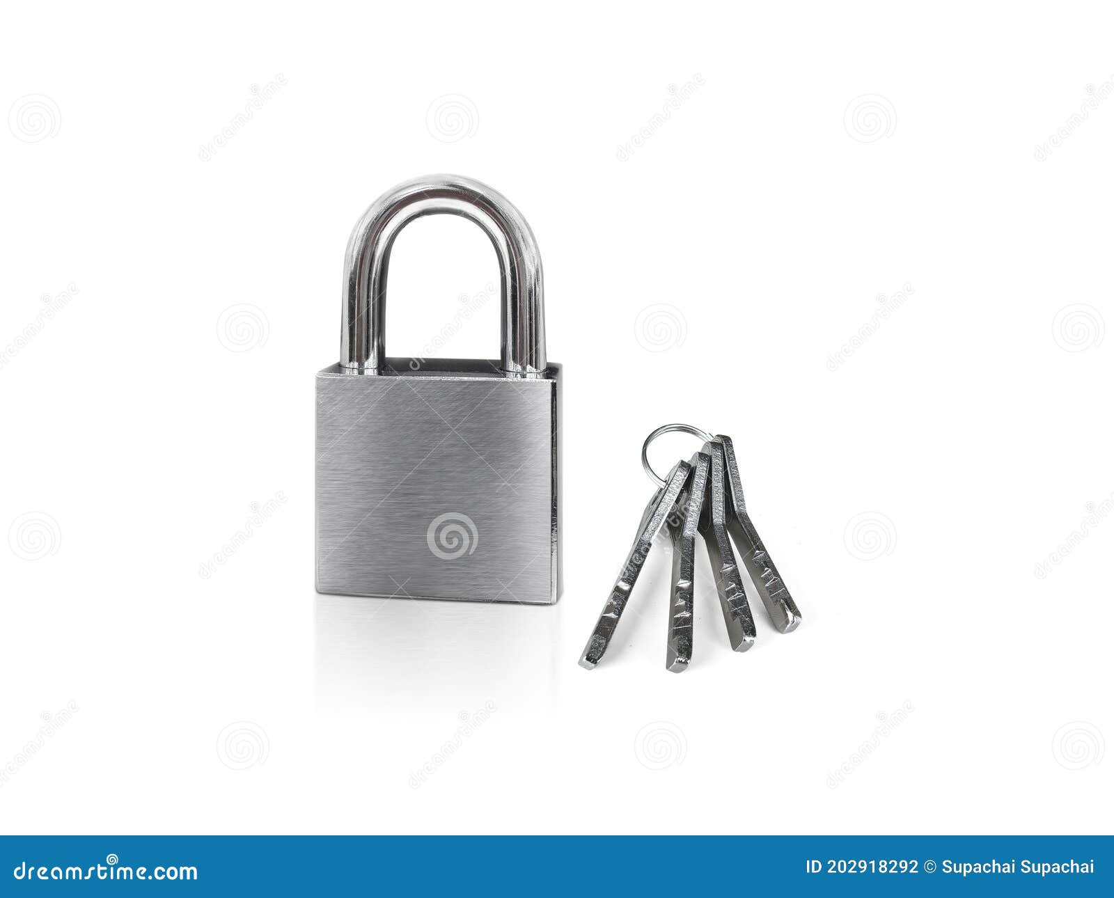 Lock Padlock on the White Background Stock Photo - Image of metal ...