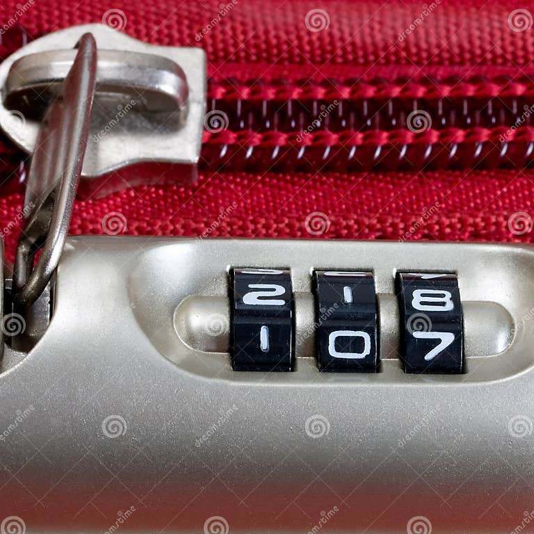 Lock Password Number in Bag Stock Image - Image of savings, security ...