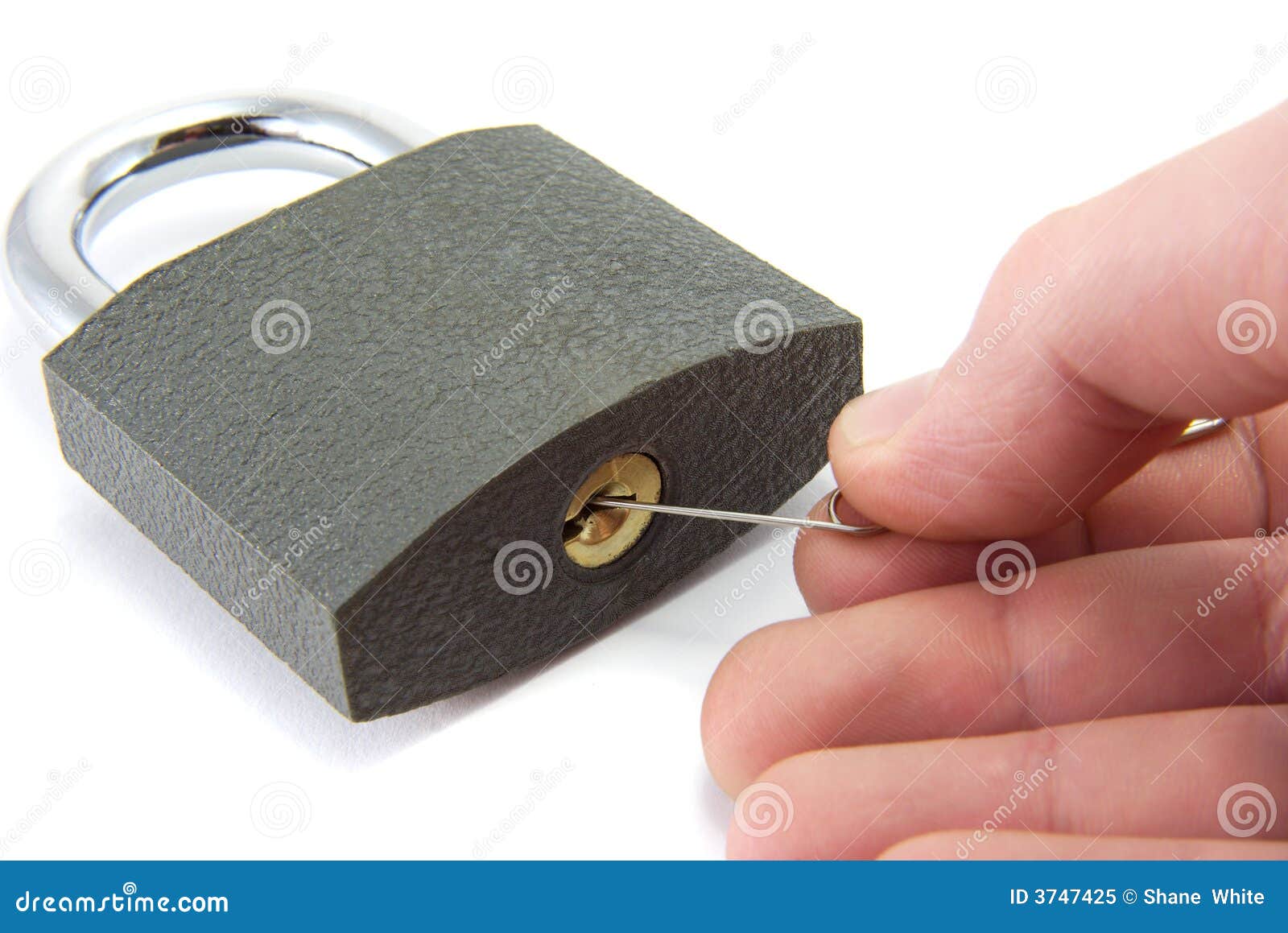 Lock picking. stock image. Image of strong, hacking, hand - 3747425