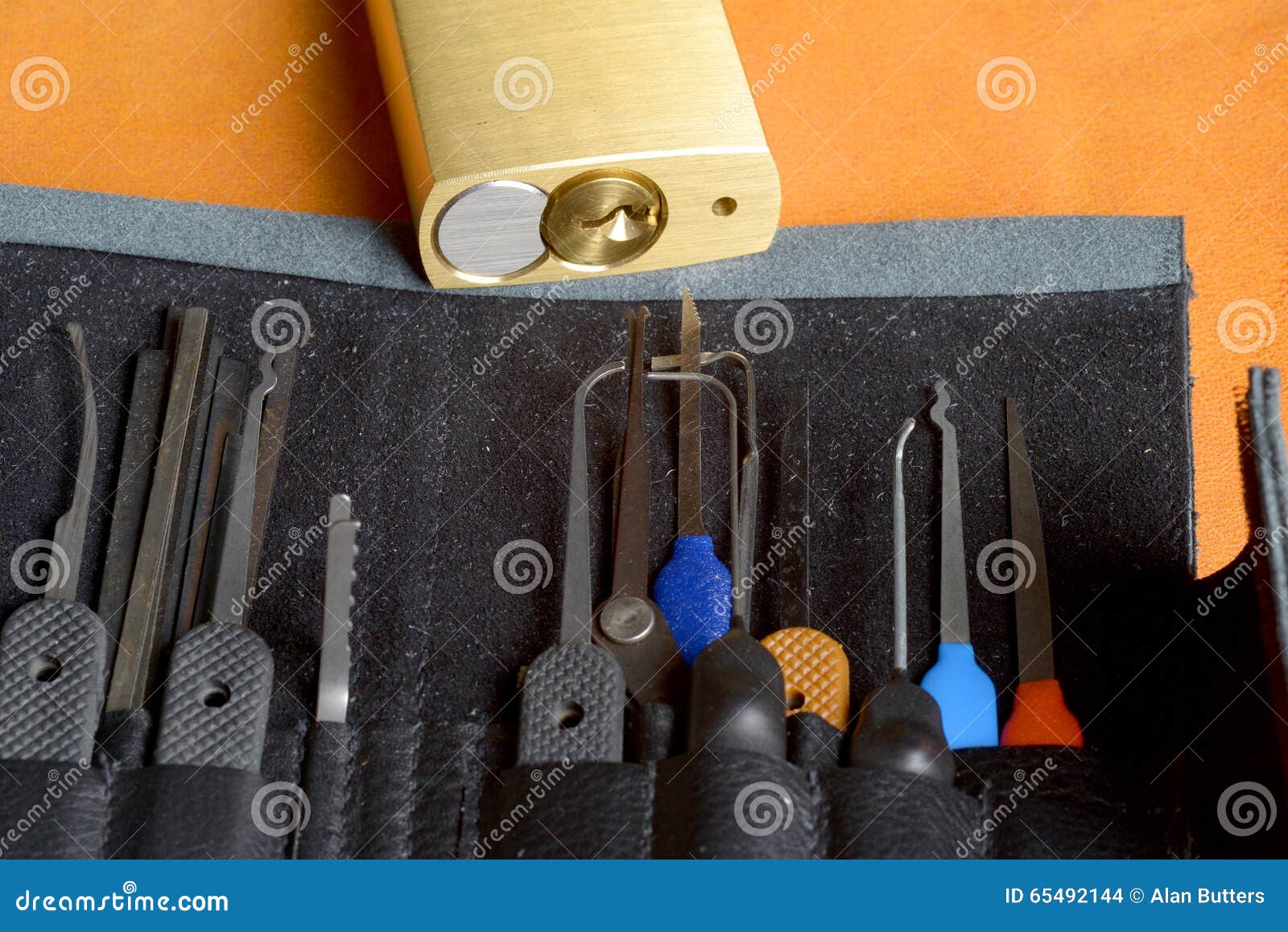 Lock picking tools stock photo. Image of barrels, break - 65492144