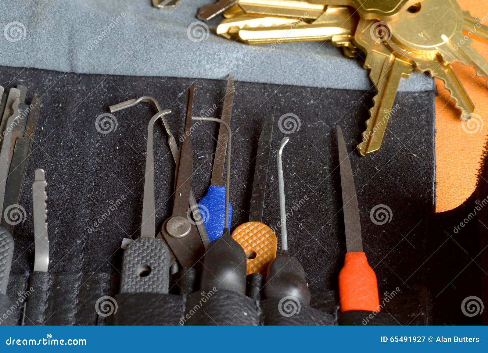 Lock picking tools stock image. Image of training, enter - 65491927