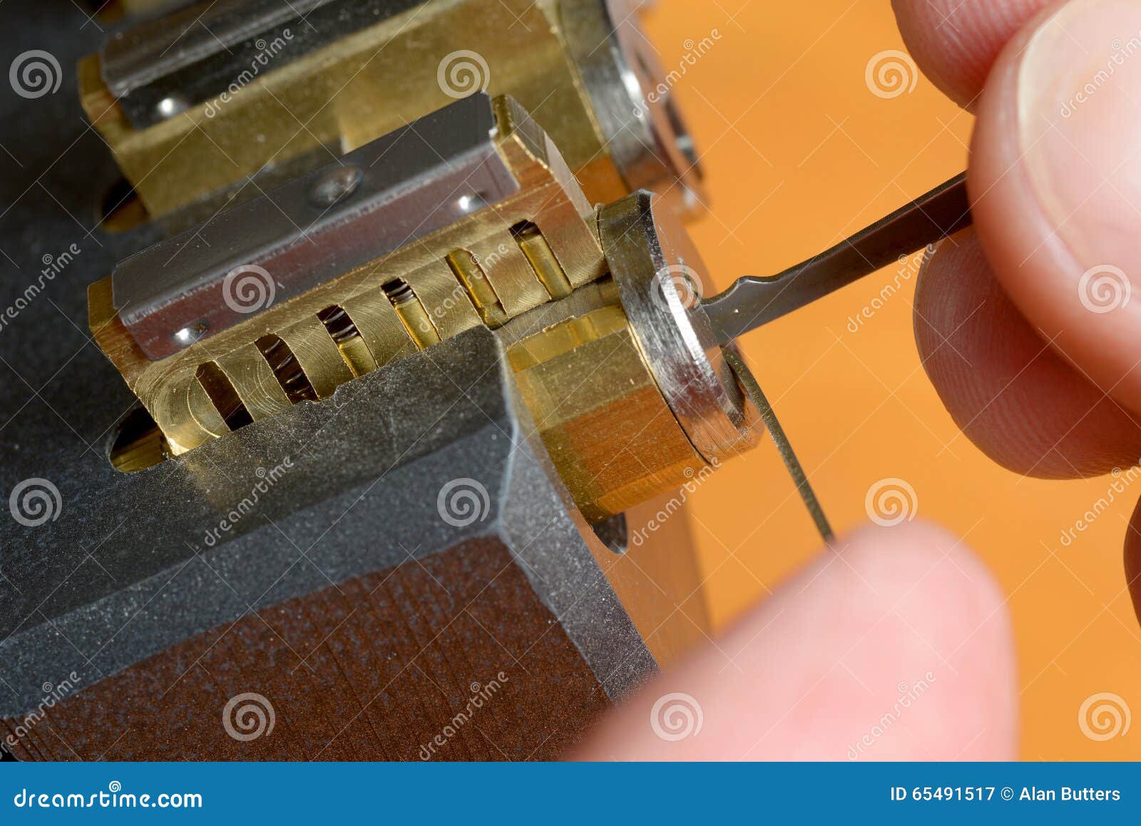 Lock picking - two tools stock image. Image of theft - 65491517