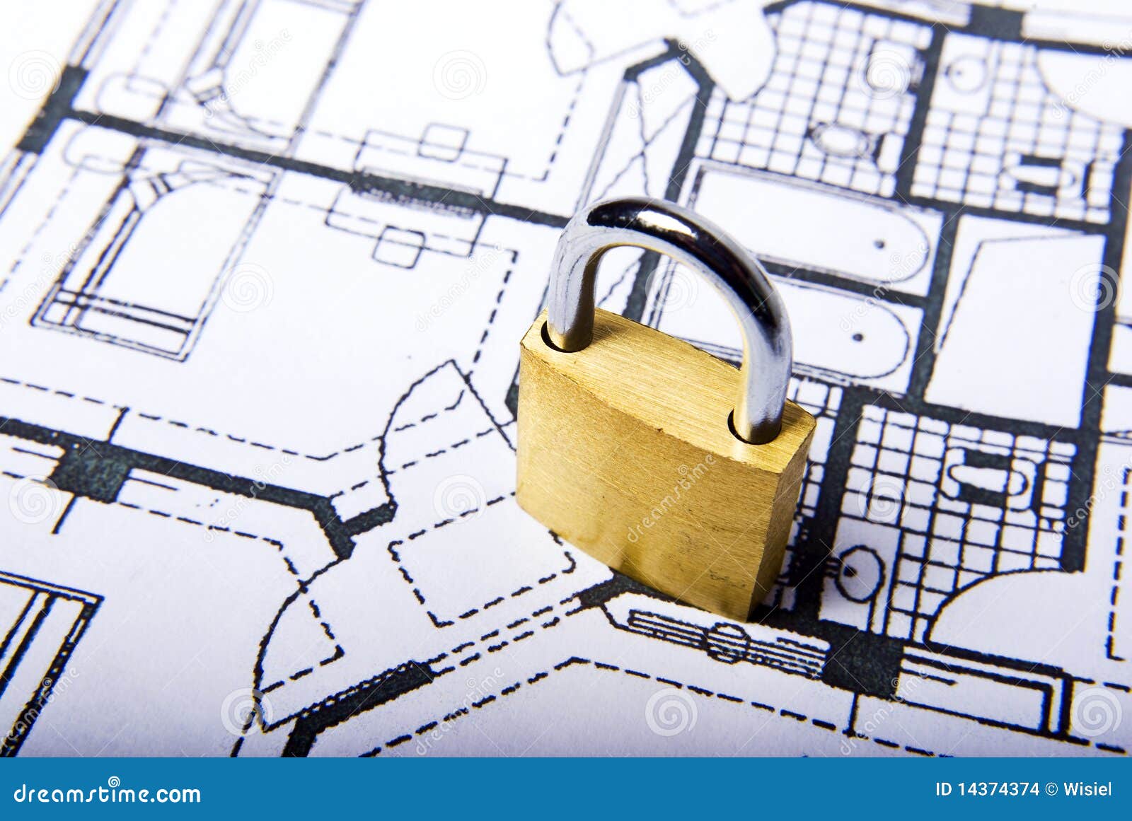 Lock plans stock photo. Image of housing, construction - 14374374