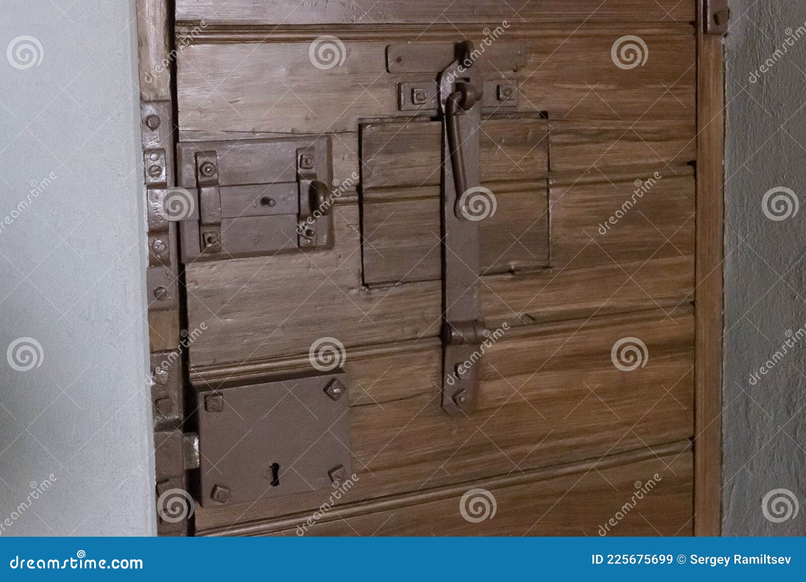 The Lock on the Prison Cell Door. Stock Image - Image of interior, lock ...