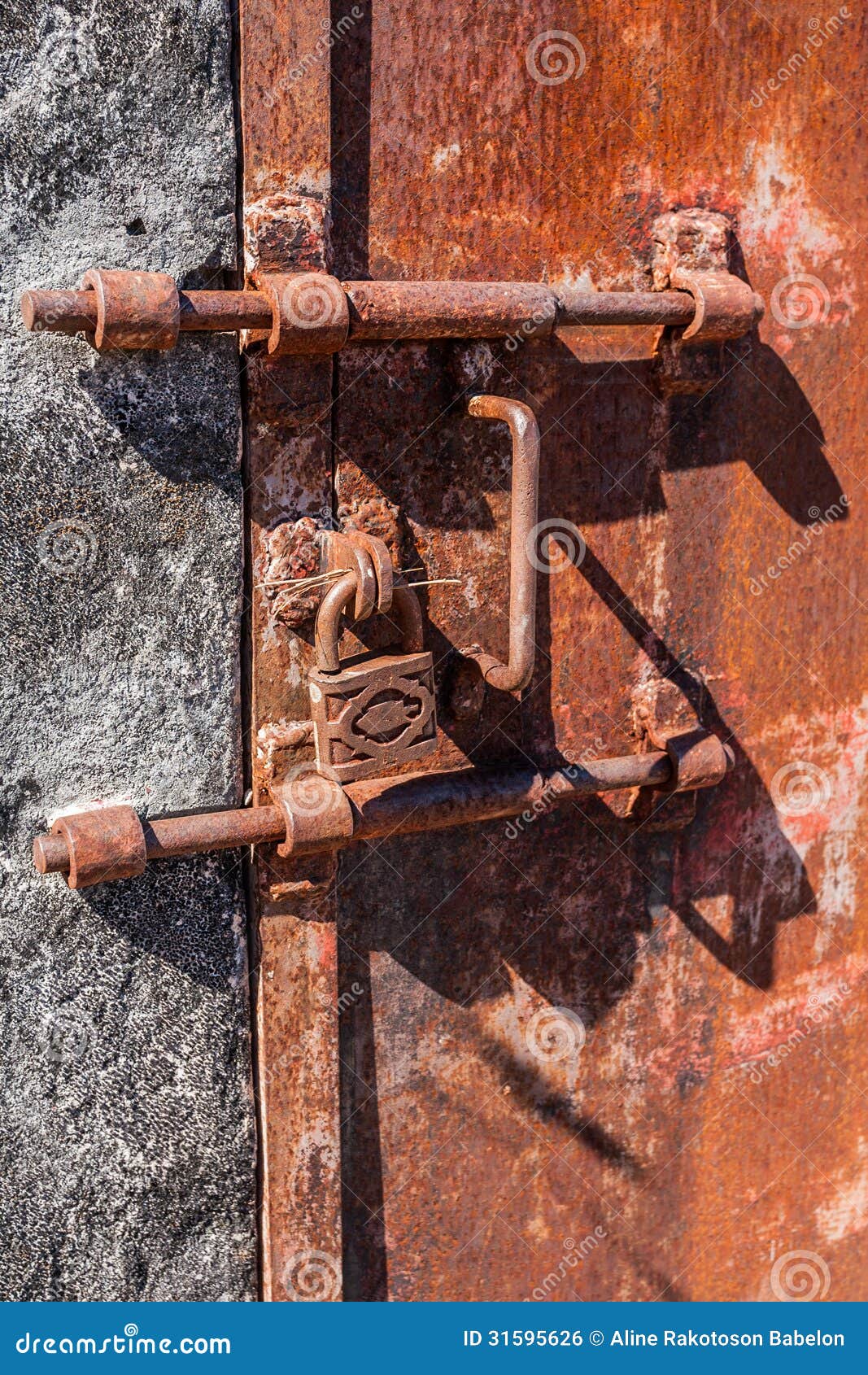 Lock of prison stock photo. Image of ancient, hard, closeup - 31595626