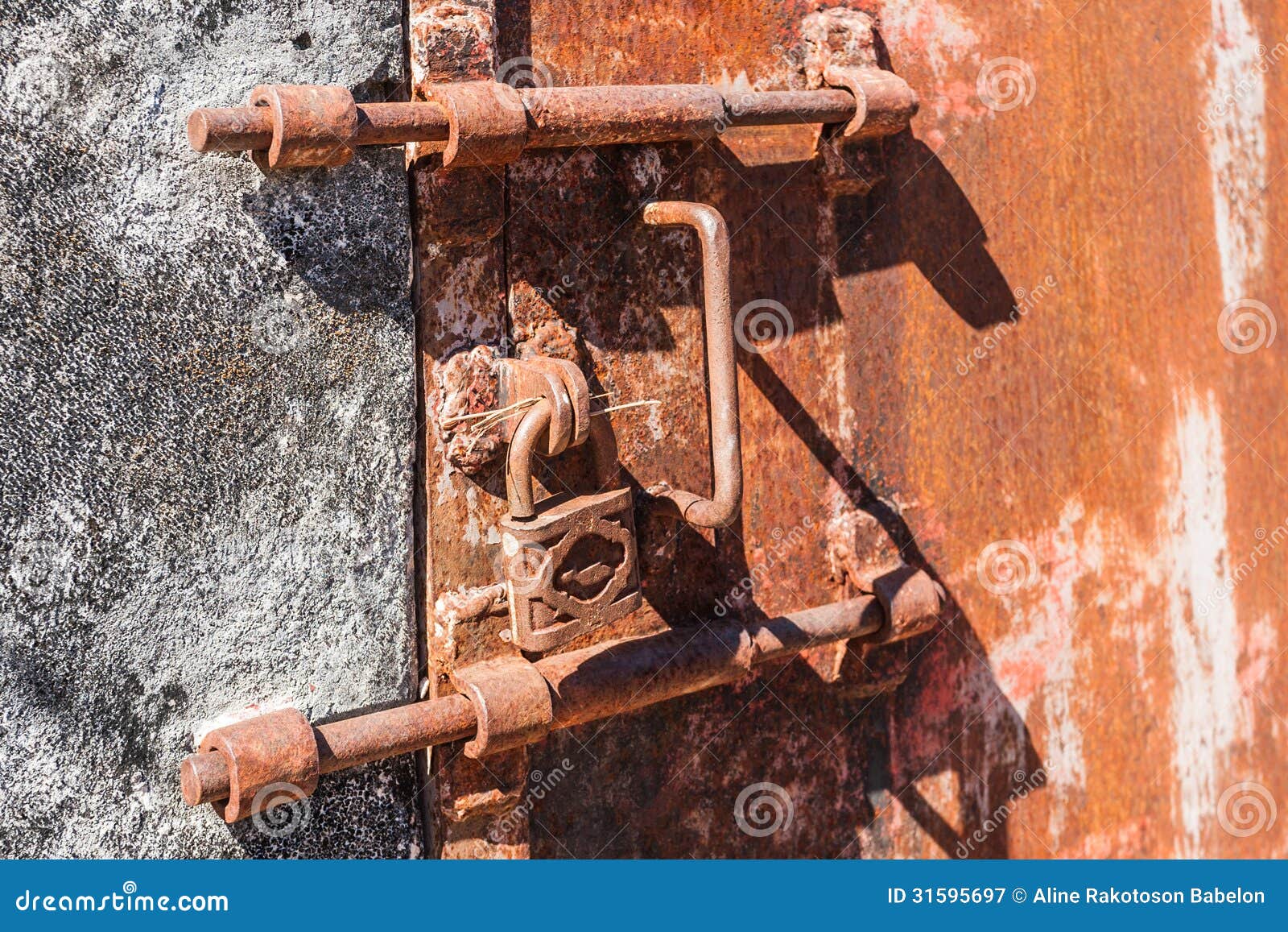 Lock of prison stock image. Image of grunge, metallic - 31595697