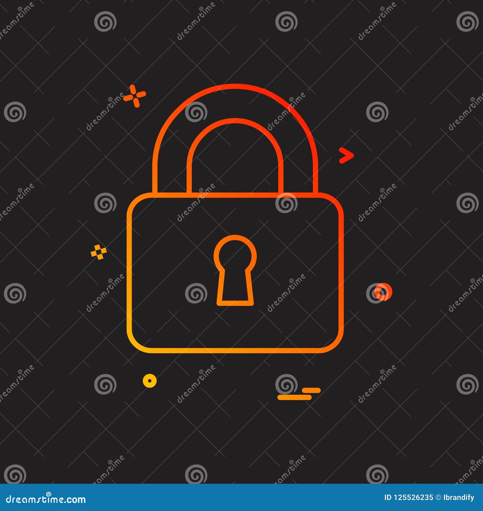 Lock Safe Security Icon Vector Design Stock Vector - Illustration of ...