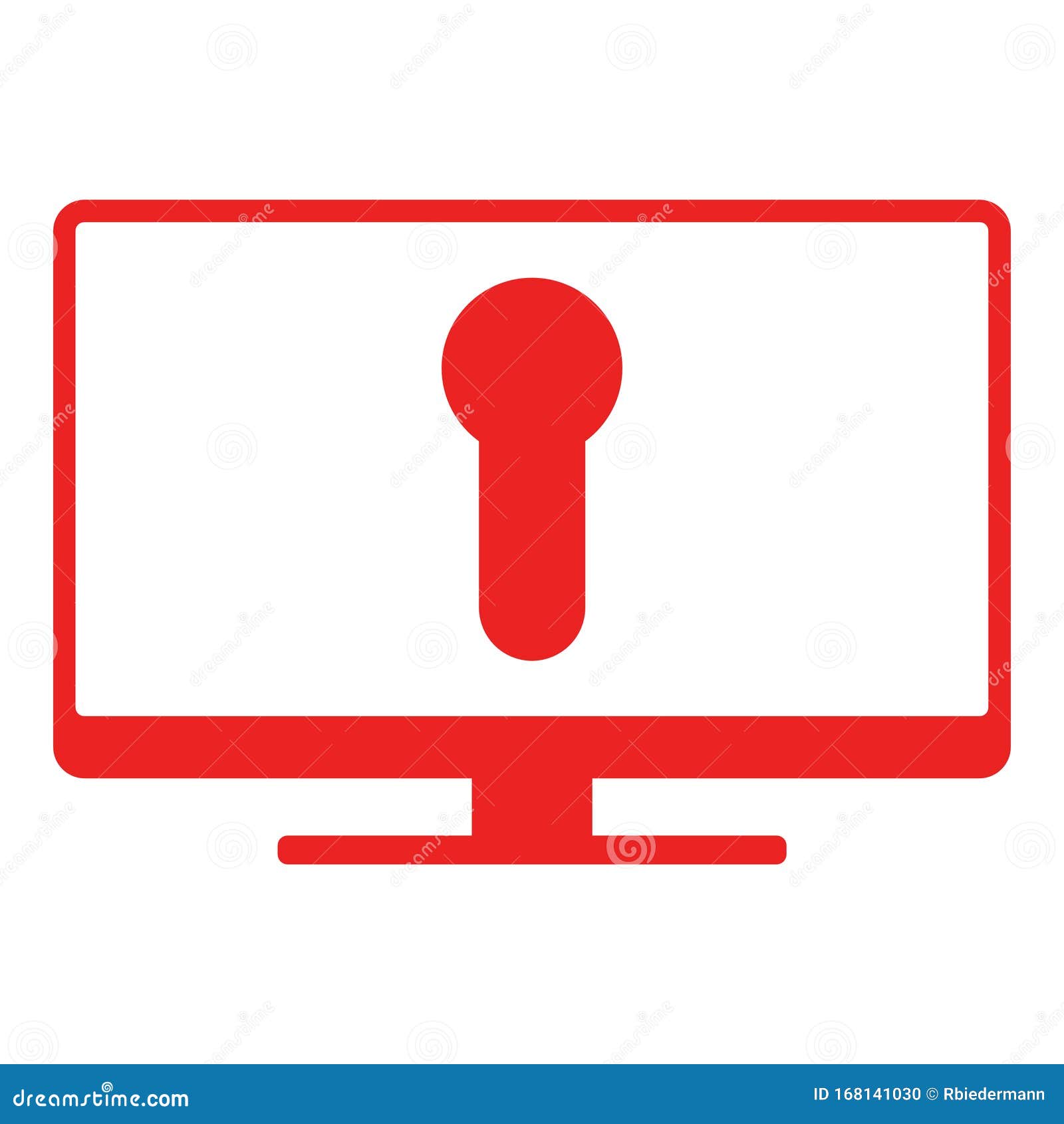 Lock and screen stock vector. Illustration of icon, computer - 168141030