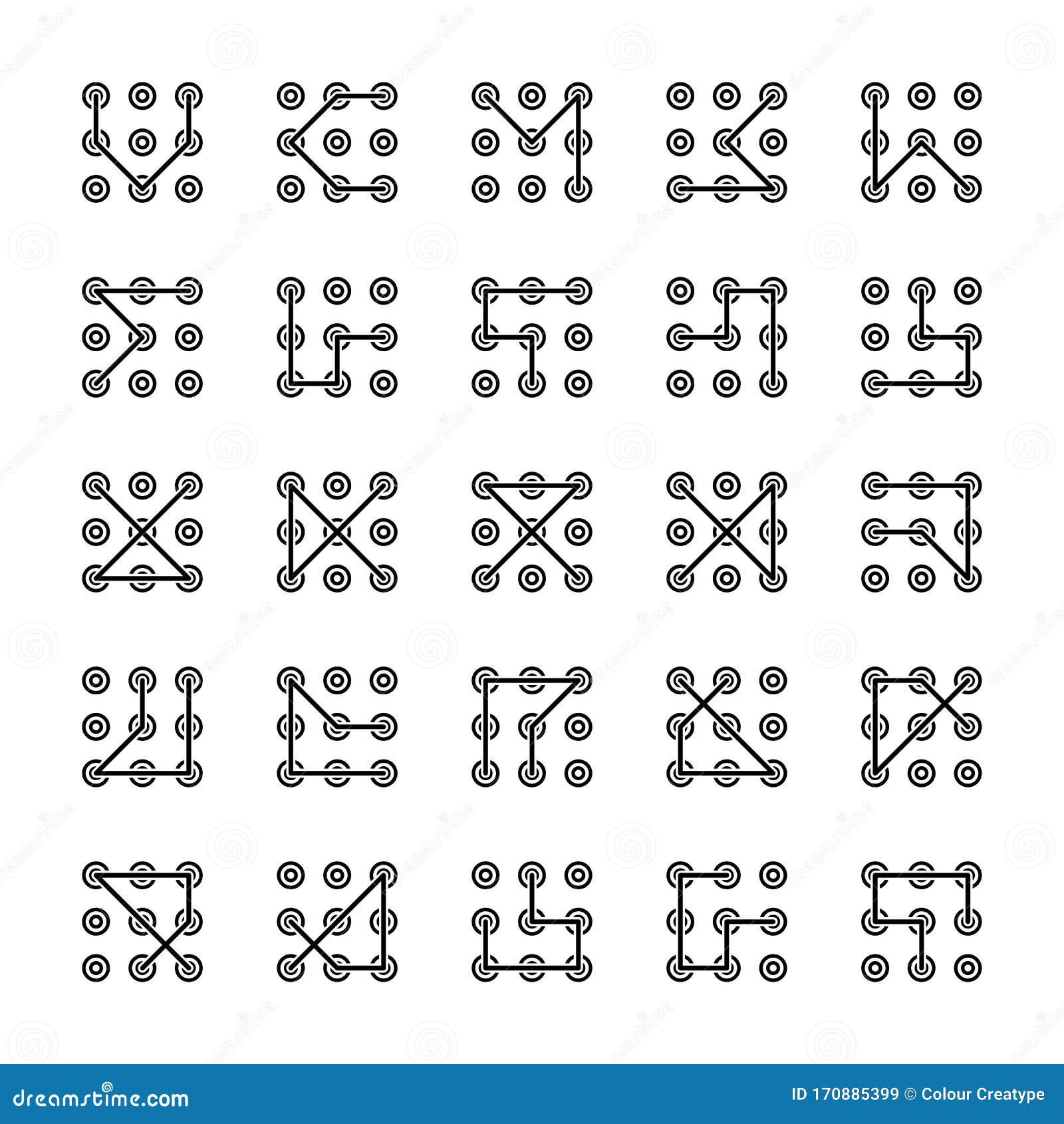 Lock Screen Icon Conceptual Design Illustration Vector,Lock Screen Icon ...