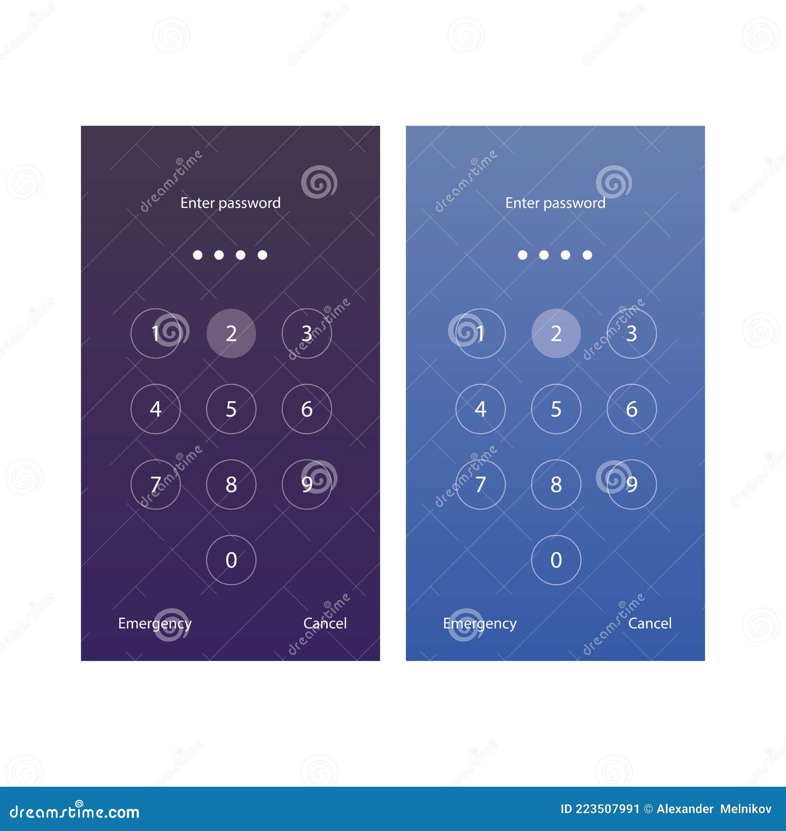 Lock Screen Icon in Smartphone. Vector Illustration Eps 10 Stock Vector ...