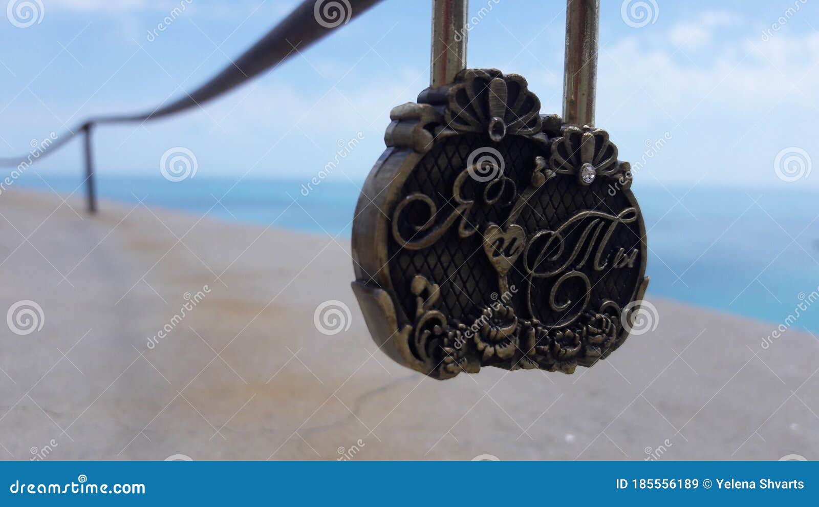 Lock and sea stock image. Image of warm, lock, love - 185556189