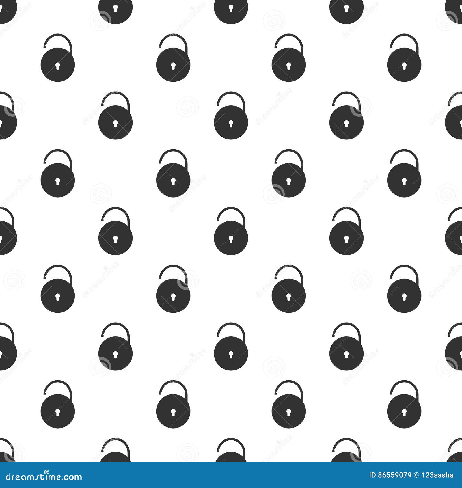 Lock seamless pattern stock vector. Illustration of safe - 86559079