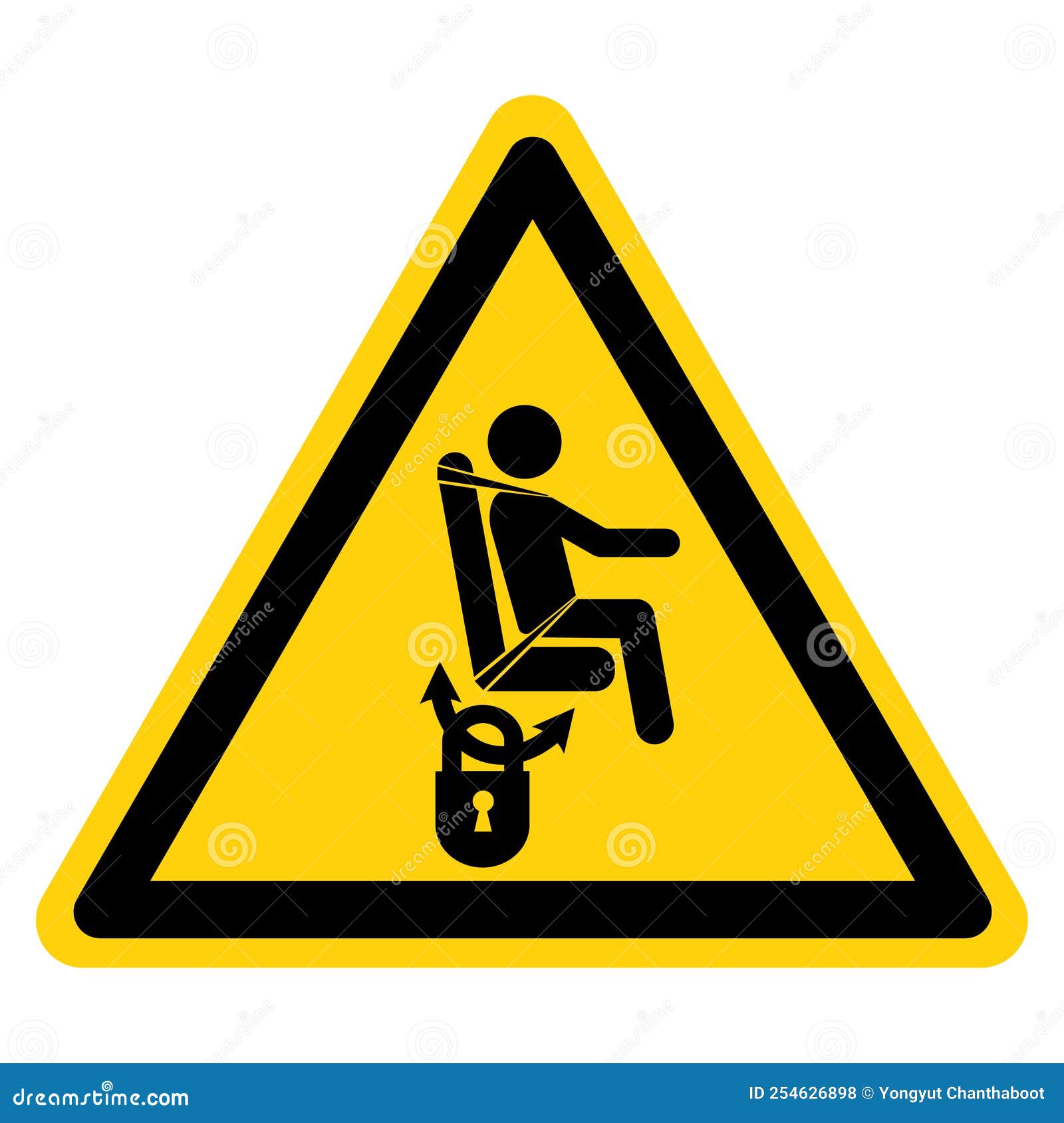 Lock Seat in Position before Vehicle is Placed in Motion Symbol Sign ...