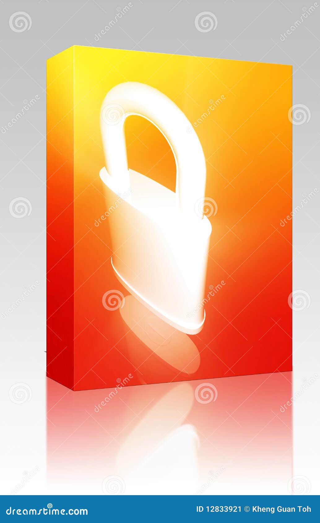 Lock Security Concept Box Package Stock Illustration - Illustration of ...