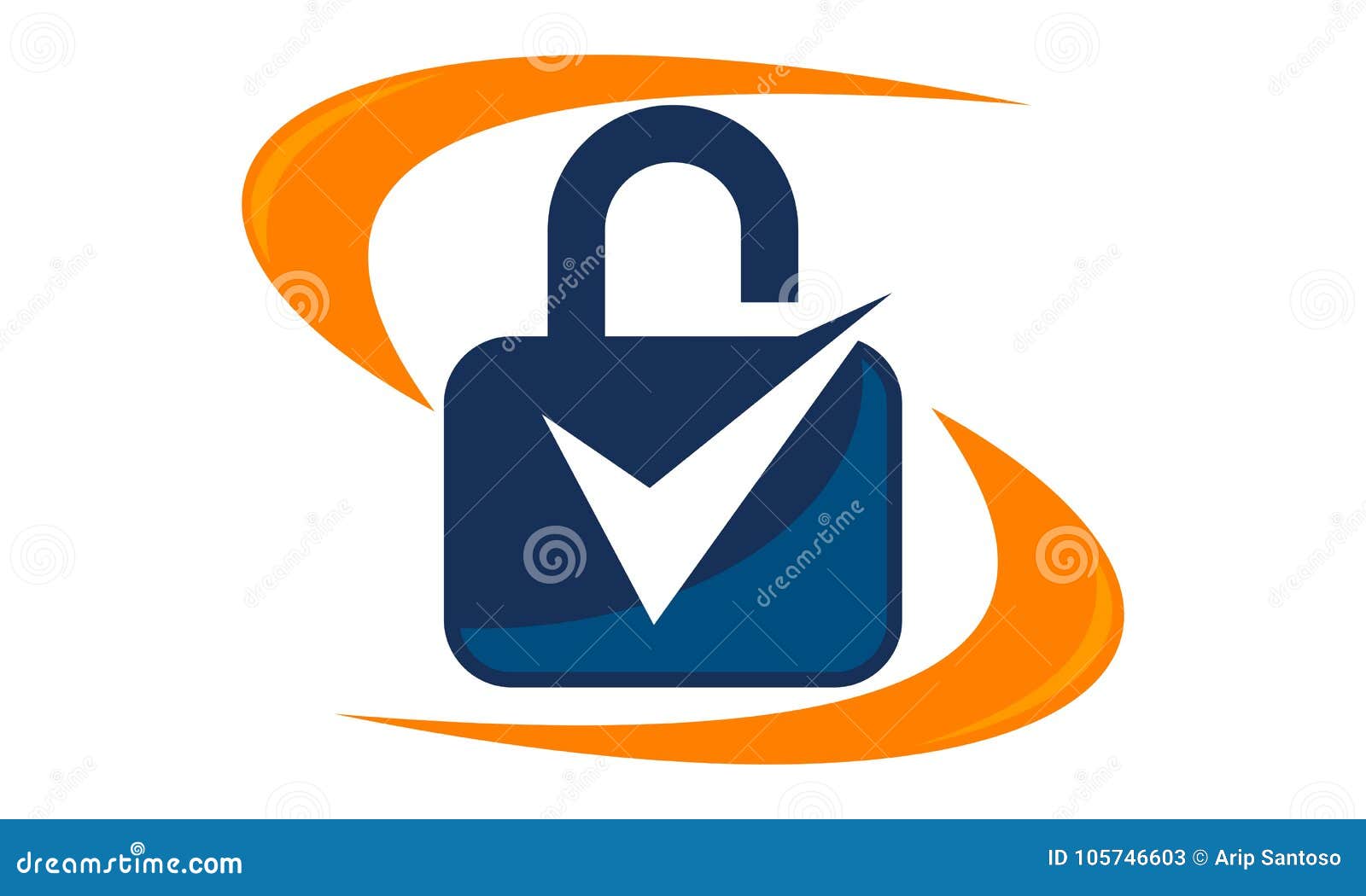 Lock Security Service stock vector. Illustration of data - 105746603