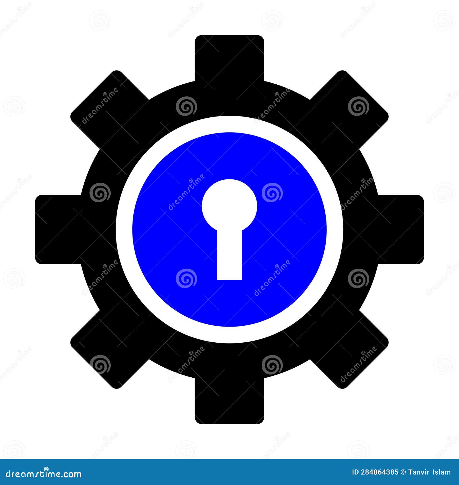 Lock Setting Icon stock vector. Illustration of design - 284064385