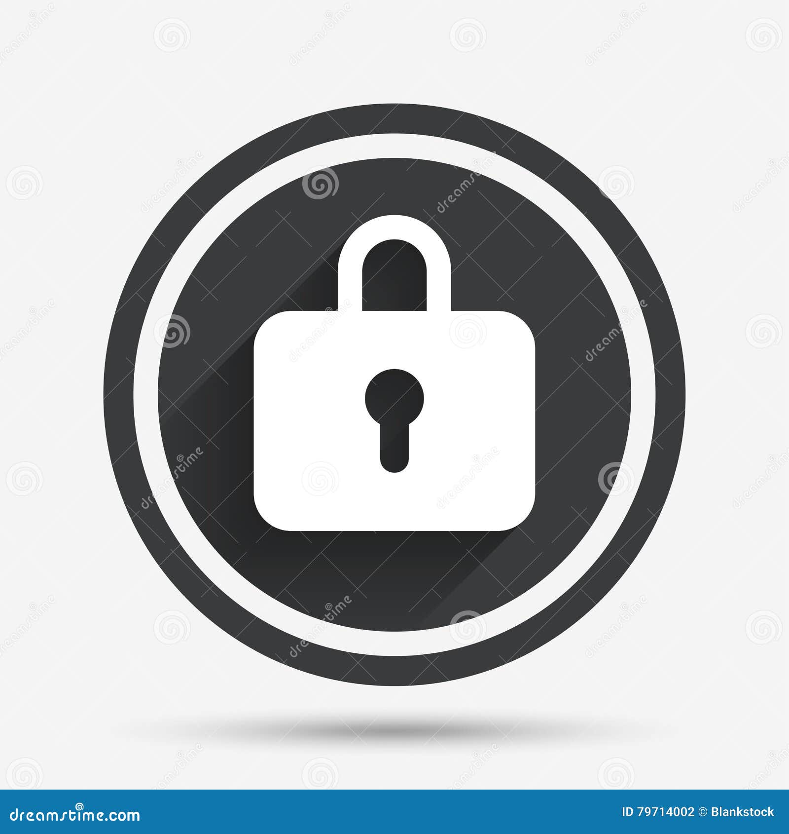 Lock Sign Icon. Locker Symbol Stock Vector - Illustration of exit ...