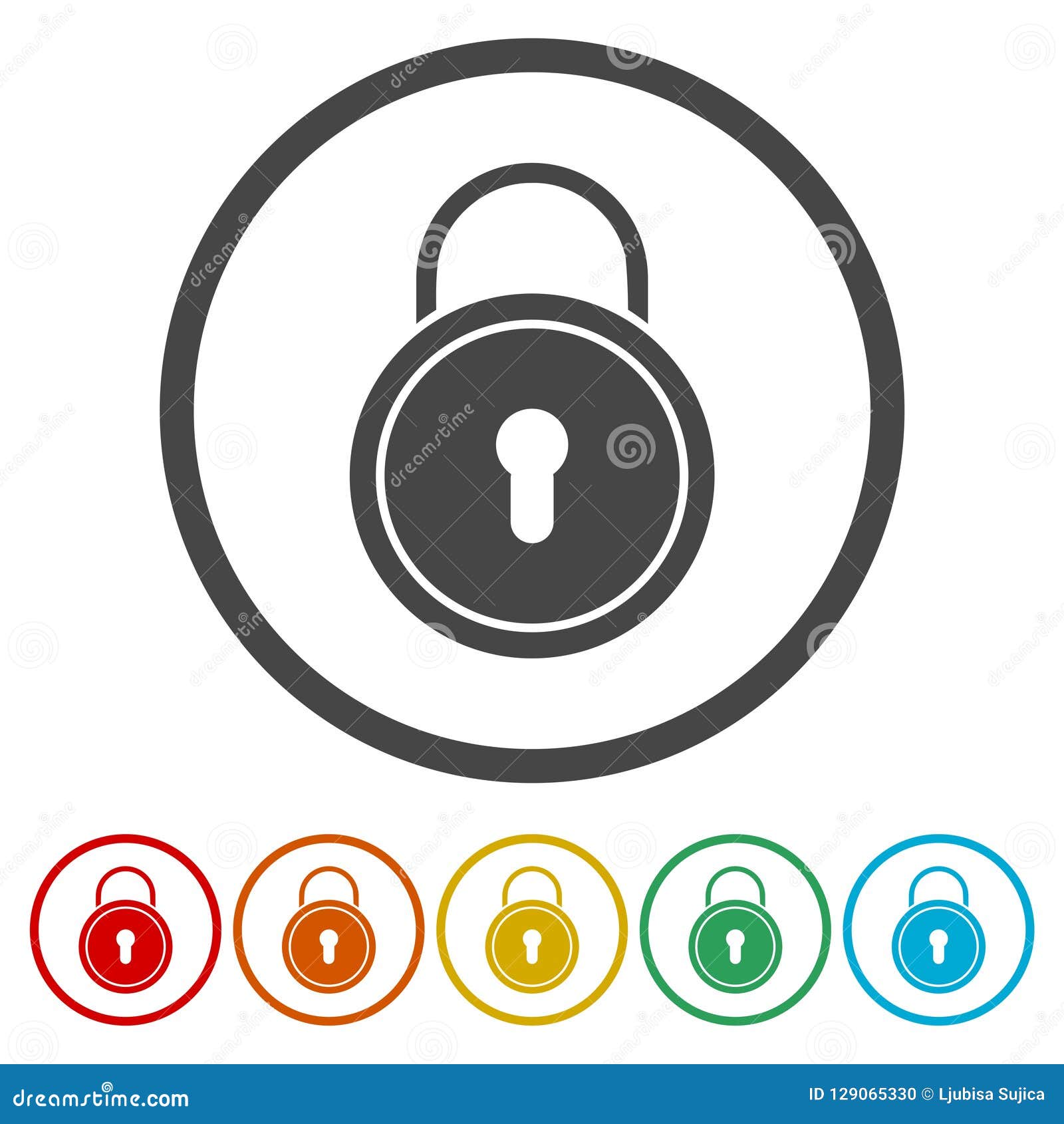 Lock Sign Icon. Locker Symbol Stock Vector - Illustration of geometric ...