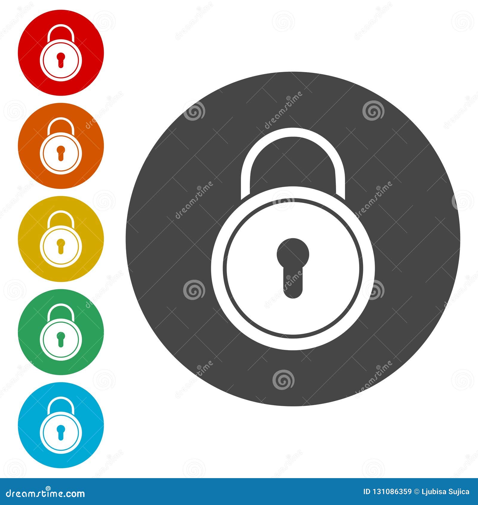 Lock Sign Icon. Locker Symbol Stock Vector - Illustration of mark ...