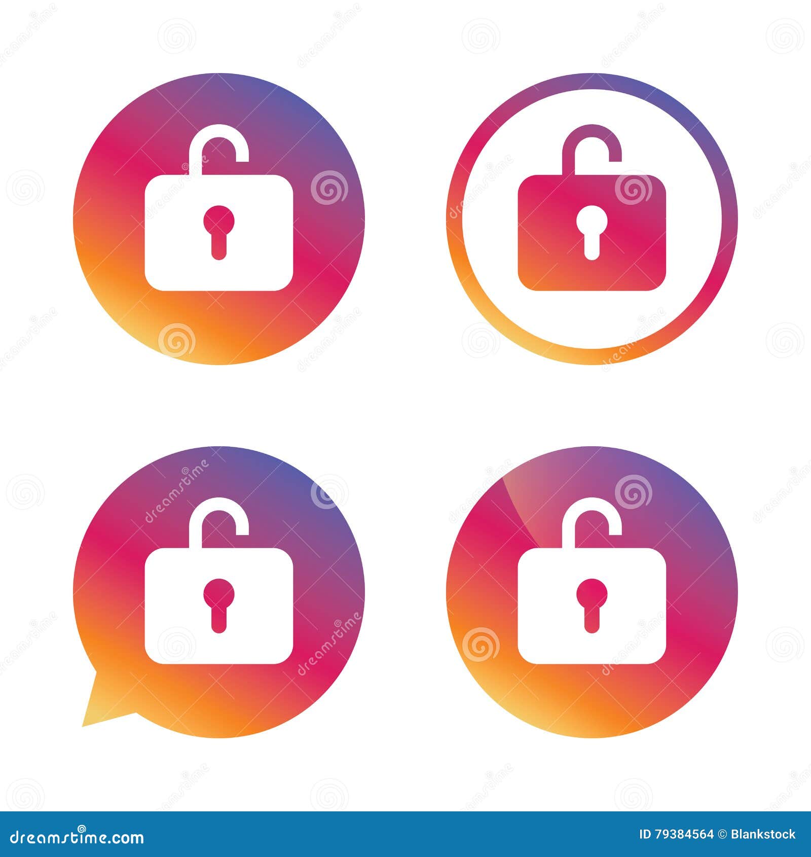 Lock Sign Icon. Login Symbol Stock Vector - Illustration of geometric ...