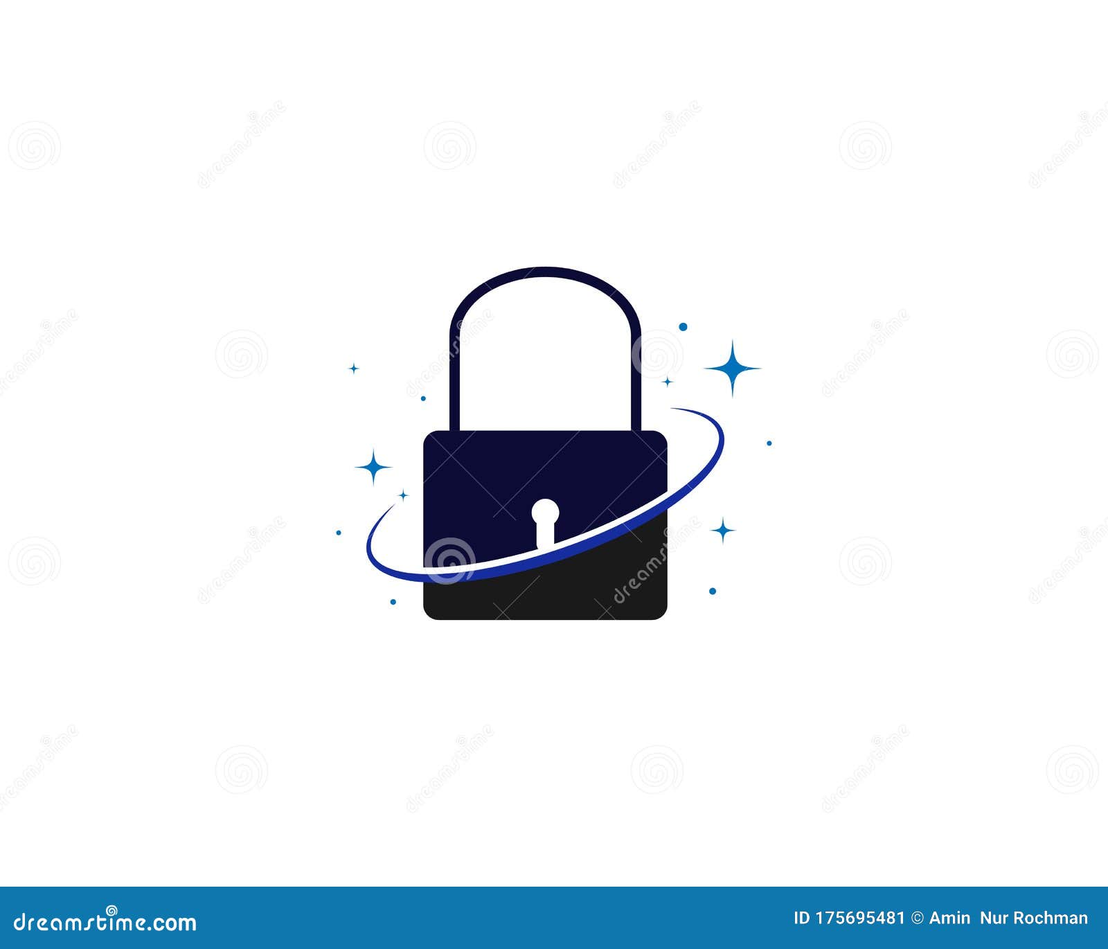 Lock silhouette vector stock vector. Illustration of padlock - 175695481