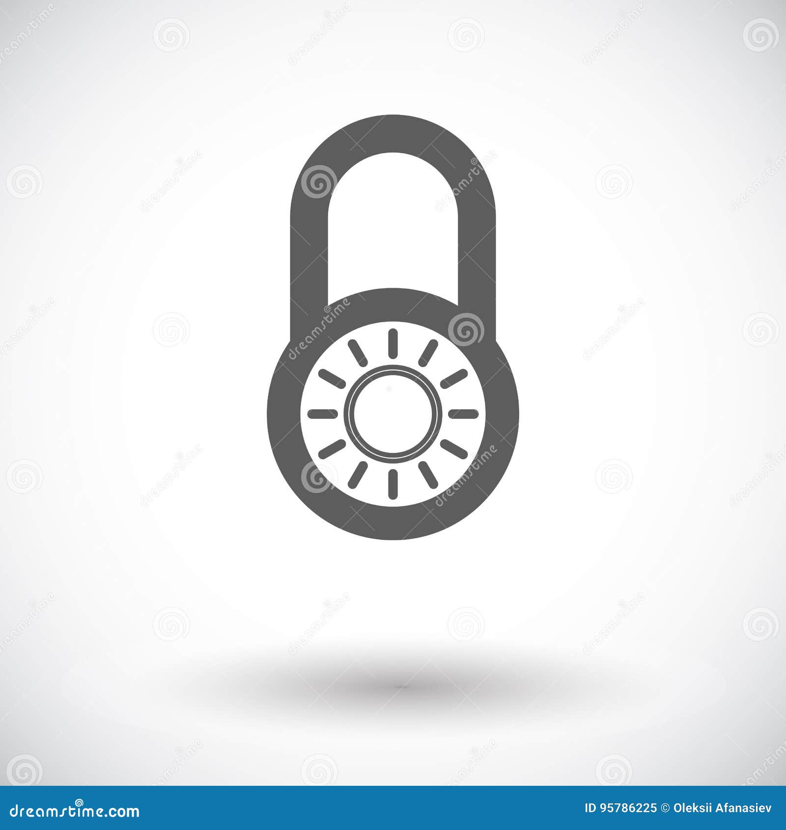 Lock single icon. stock vector. Illustration of password - 95786225