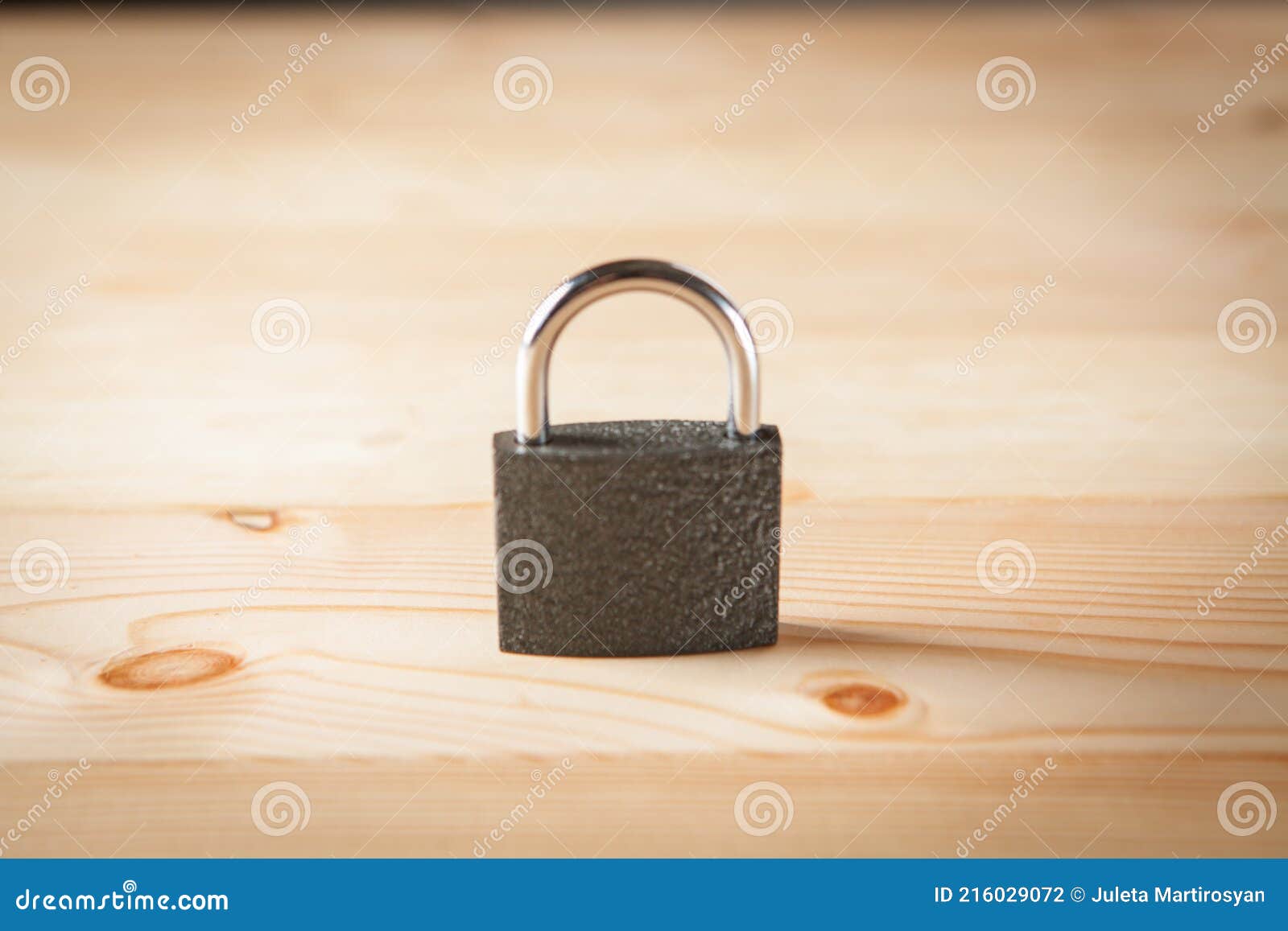 Lock on the table stock photo. Image of antique, brown - 216029072