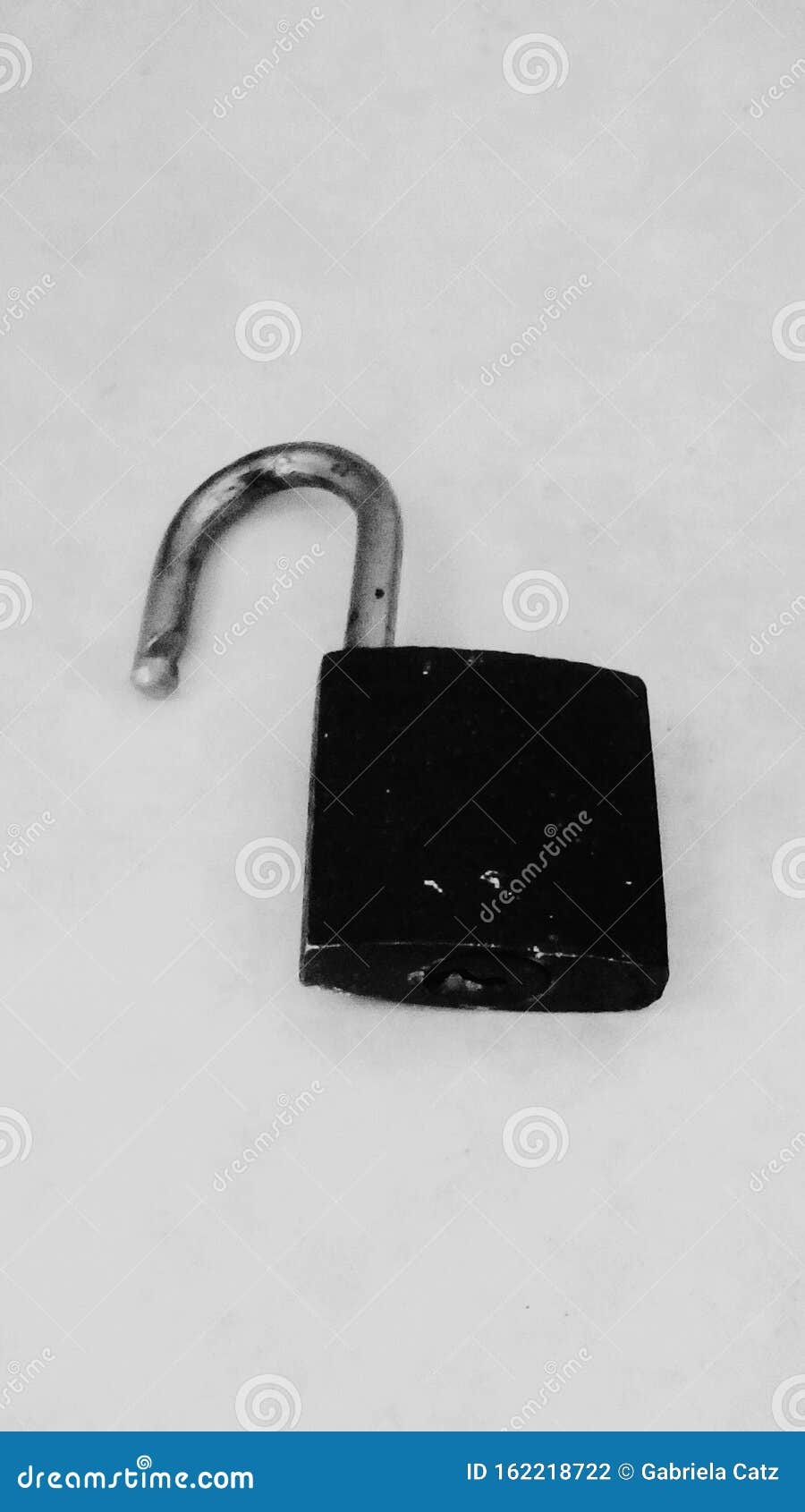 Lock on the table stock photo. Image of backround, blackandwhite ...