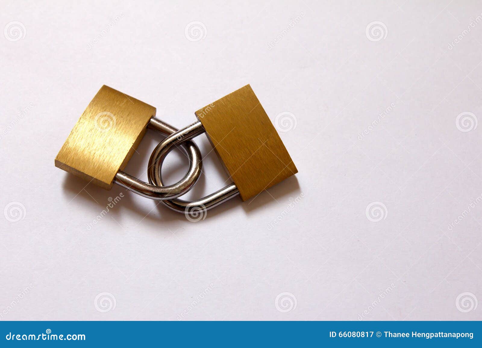 Lock Together with White Background Stock Image - Image of couple ...