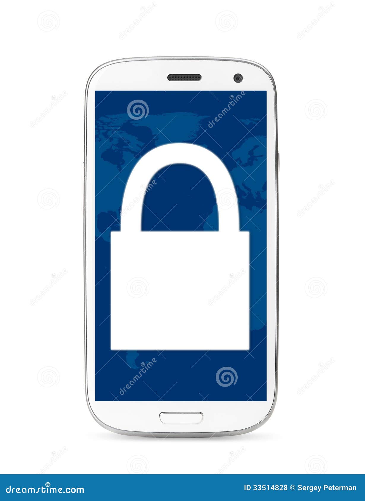 Lock touch screen phone stock illustration. Illustration of object ...
