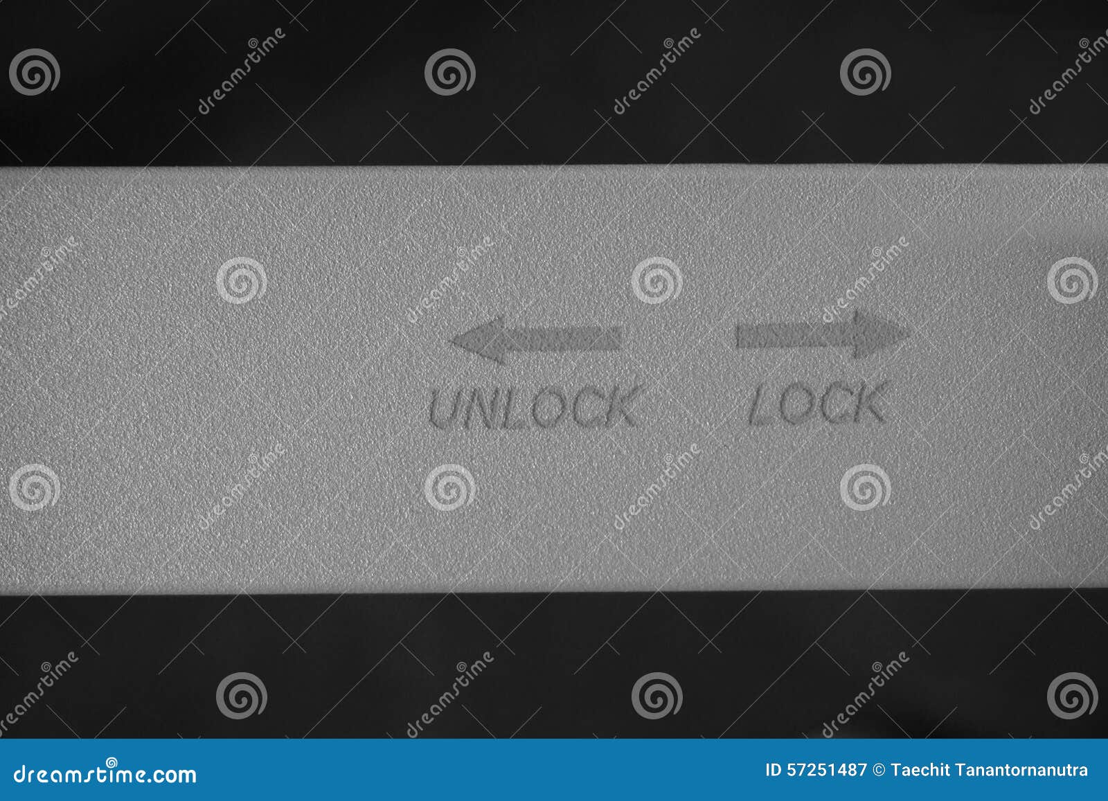 Lock and unlock stock image. Image of lock, metal, text - 57251487