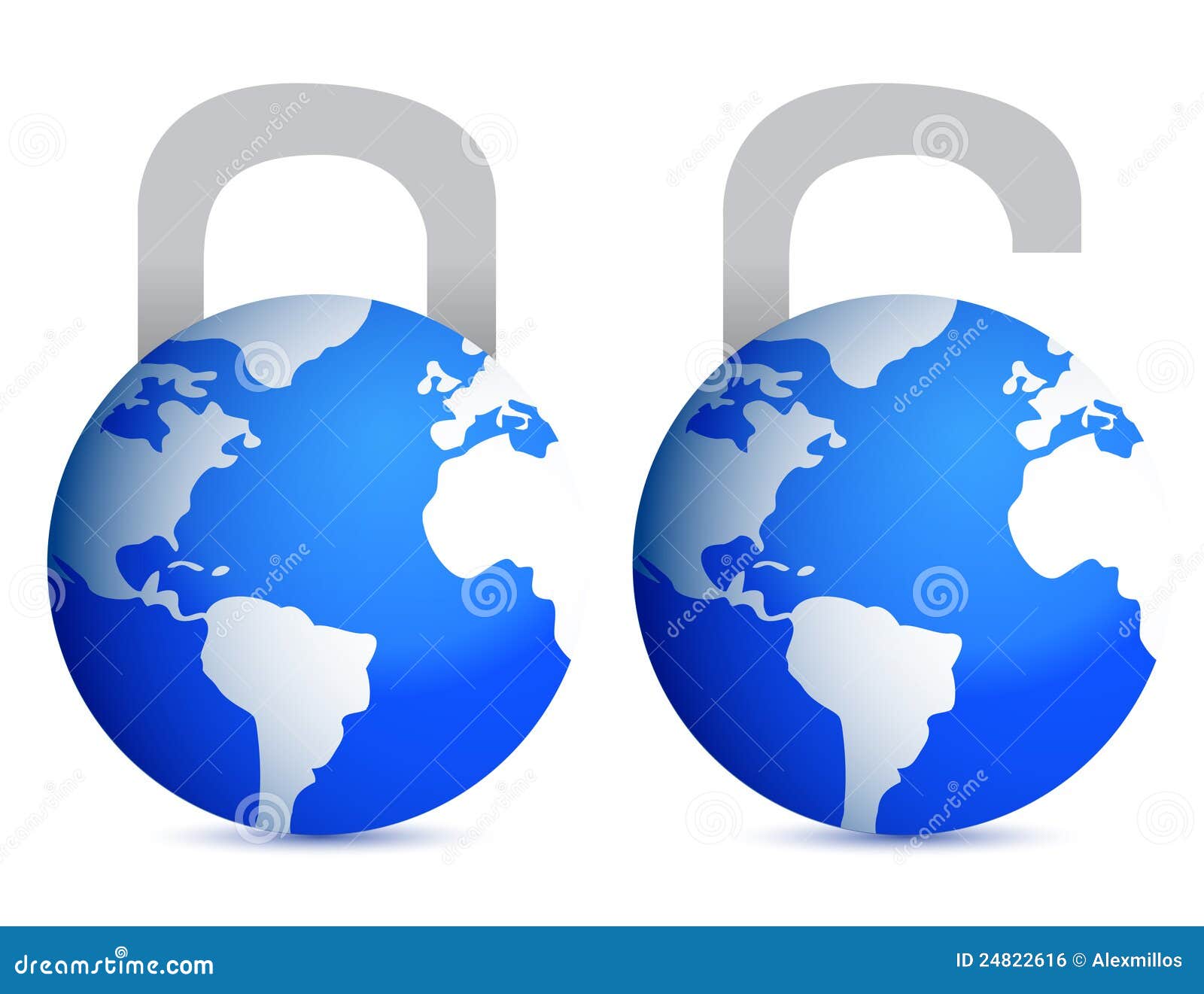 Lock Unlock Symbol Icon. Padlock Open And Close Secured Or Unsecured ...