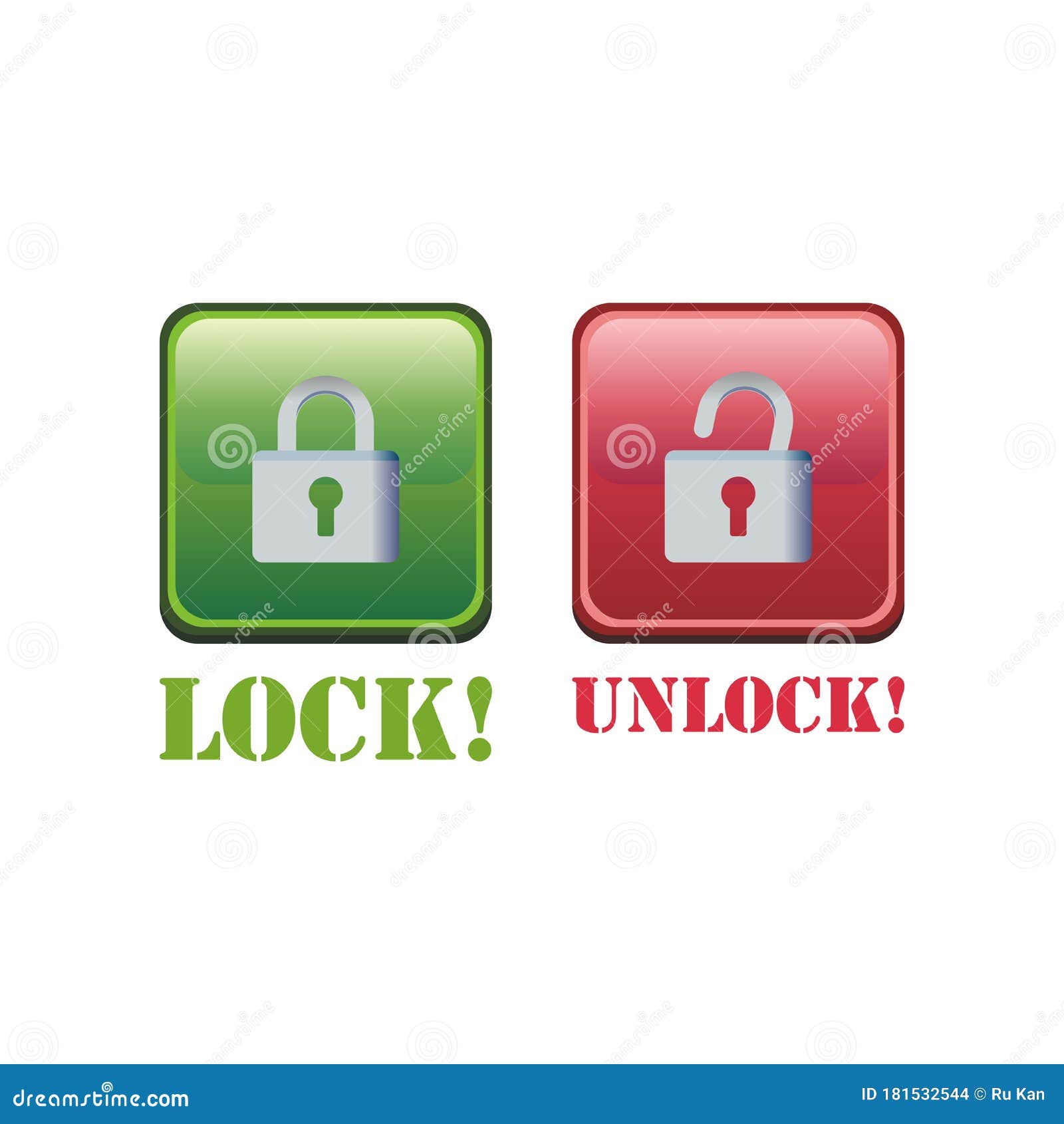 Lock Unlock Icon Symbol for Your Web Site Design Stock Illustration ...