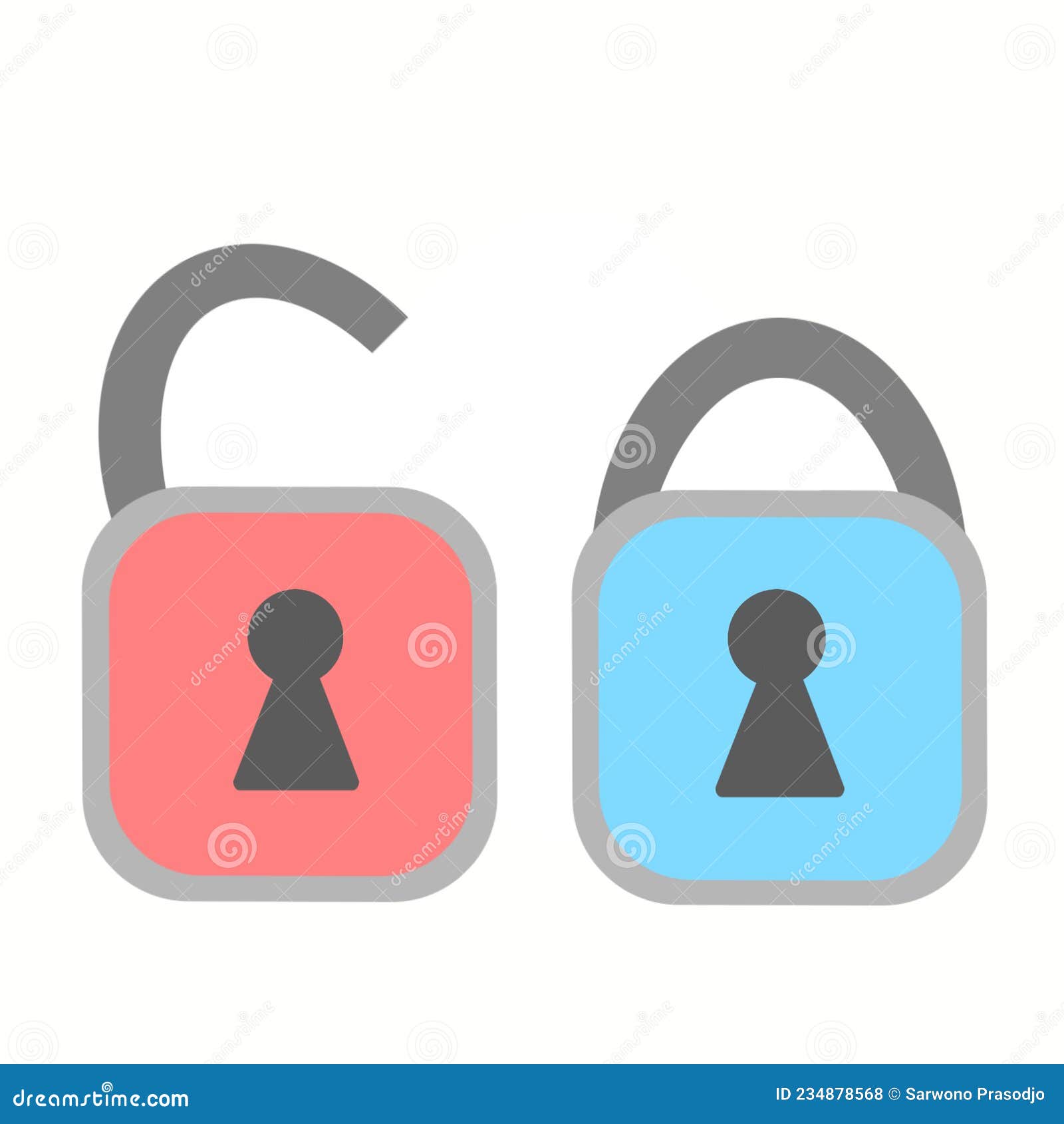 Lock and Unlock Logo Symbol Stock Illustration - Illustration of lock ...