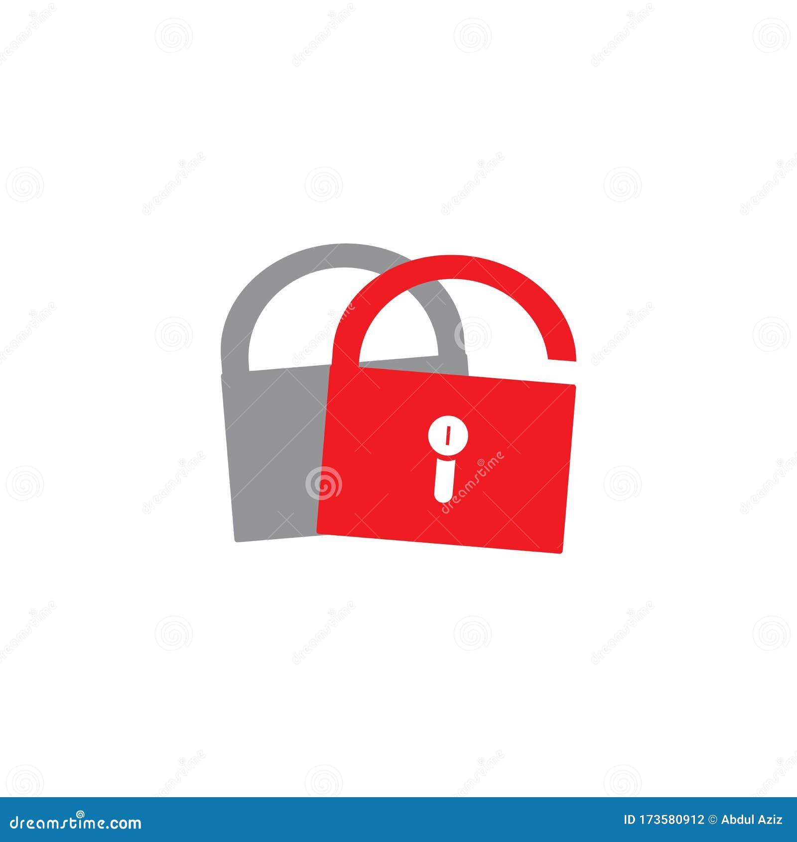 Lock, unlock logo vector stock illustration. Illustration of document ...