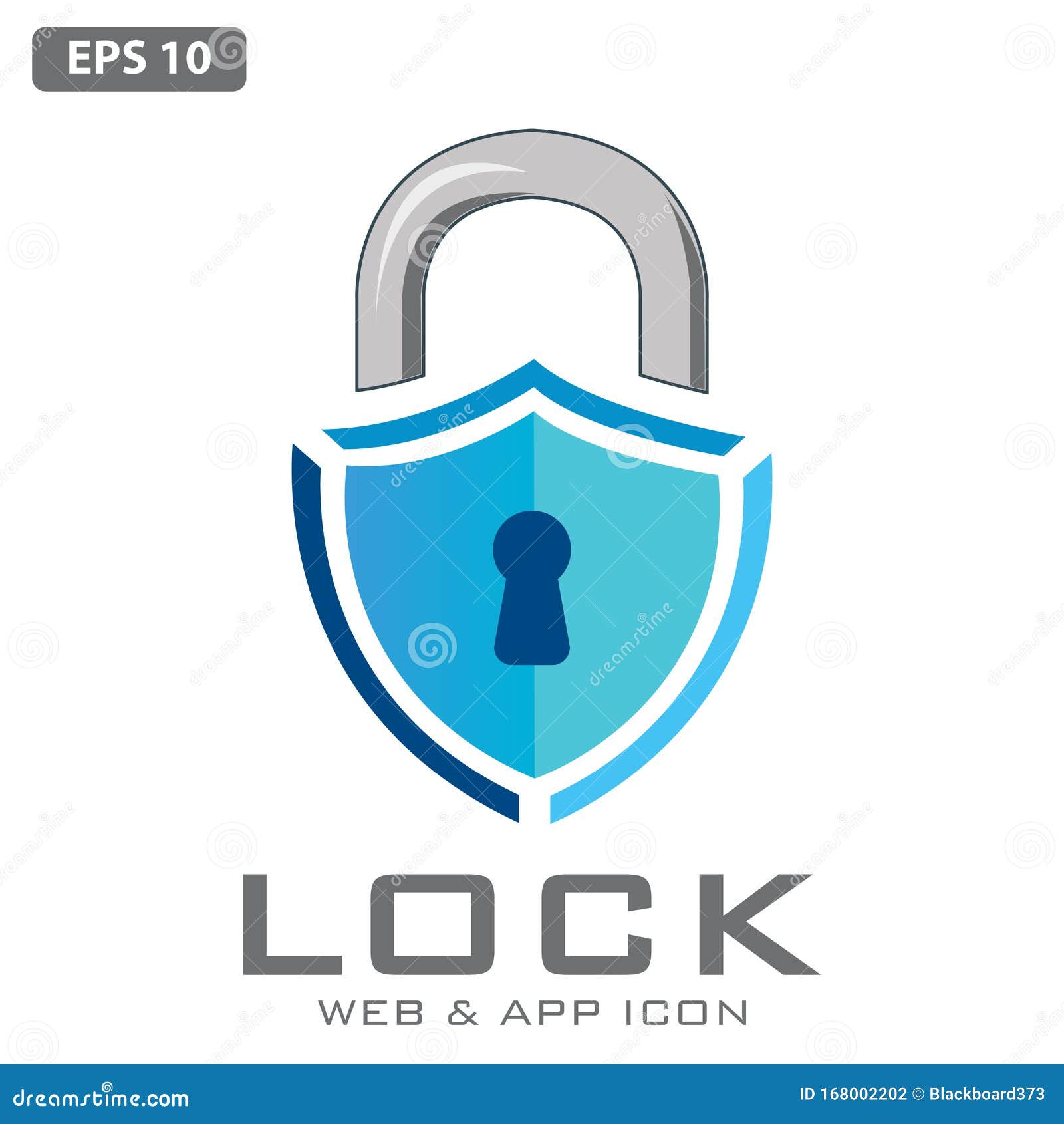Lock Vector Icon. Cyber Security System, Access Control, Protection ...