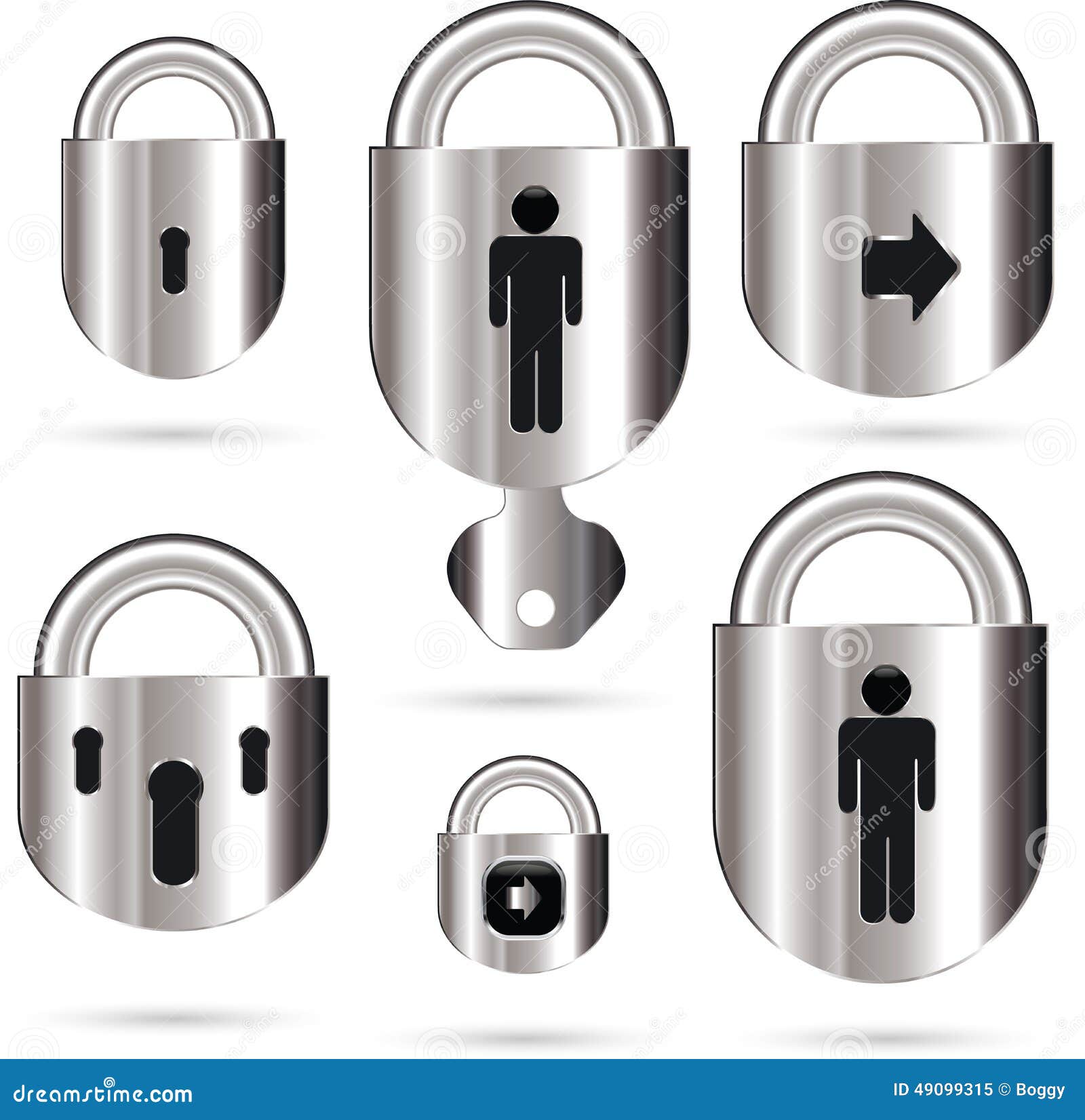 The lock stock illustration. Illustration of unlock, design - 49099315