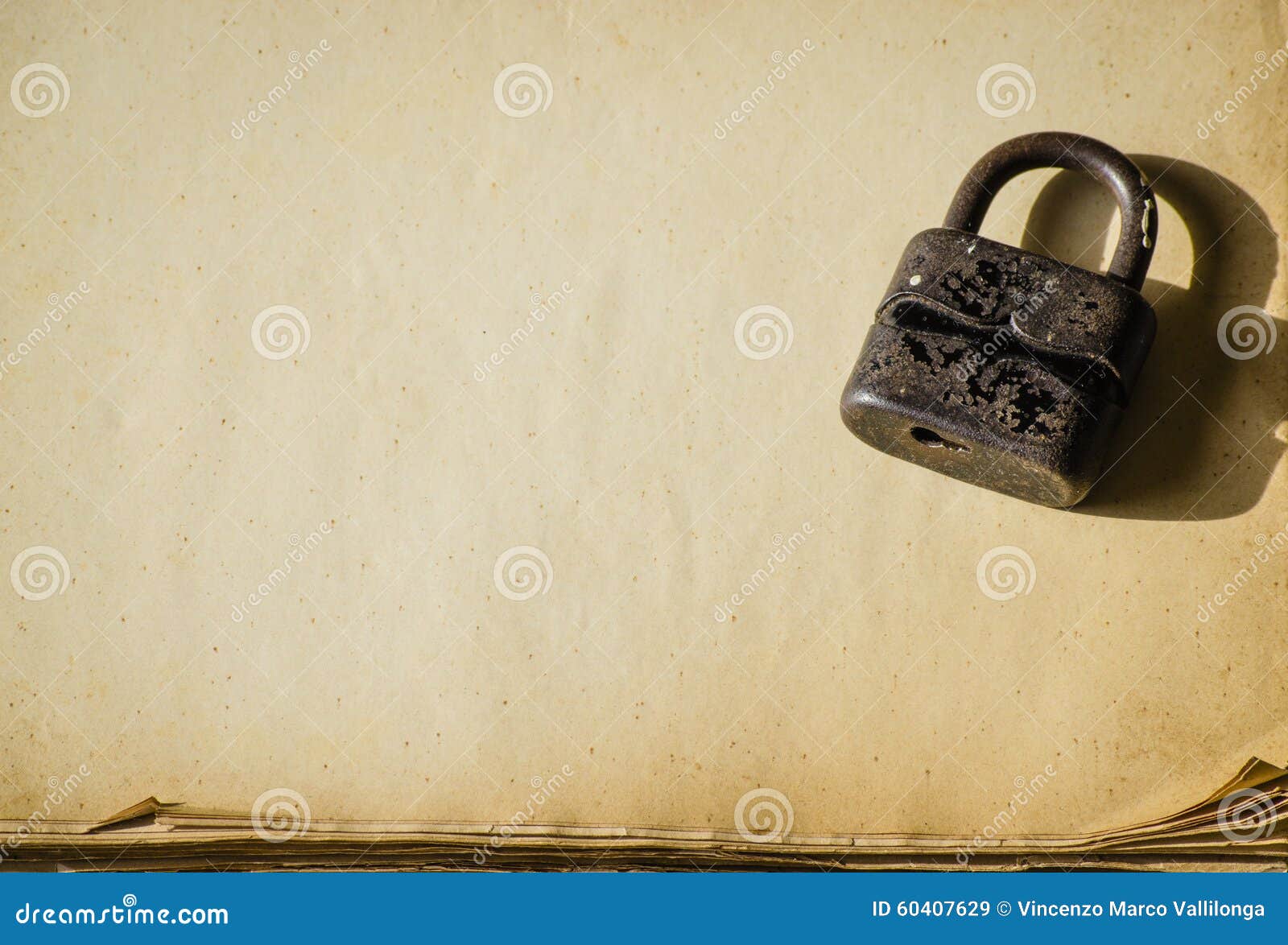 Lock , Vintage Object and Background Retro Stock Image - Image of ...